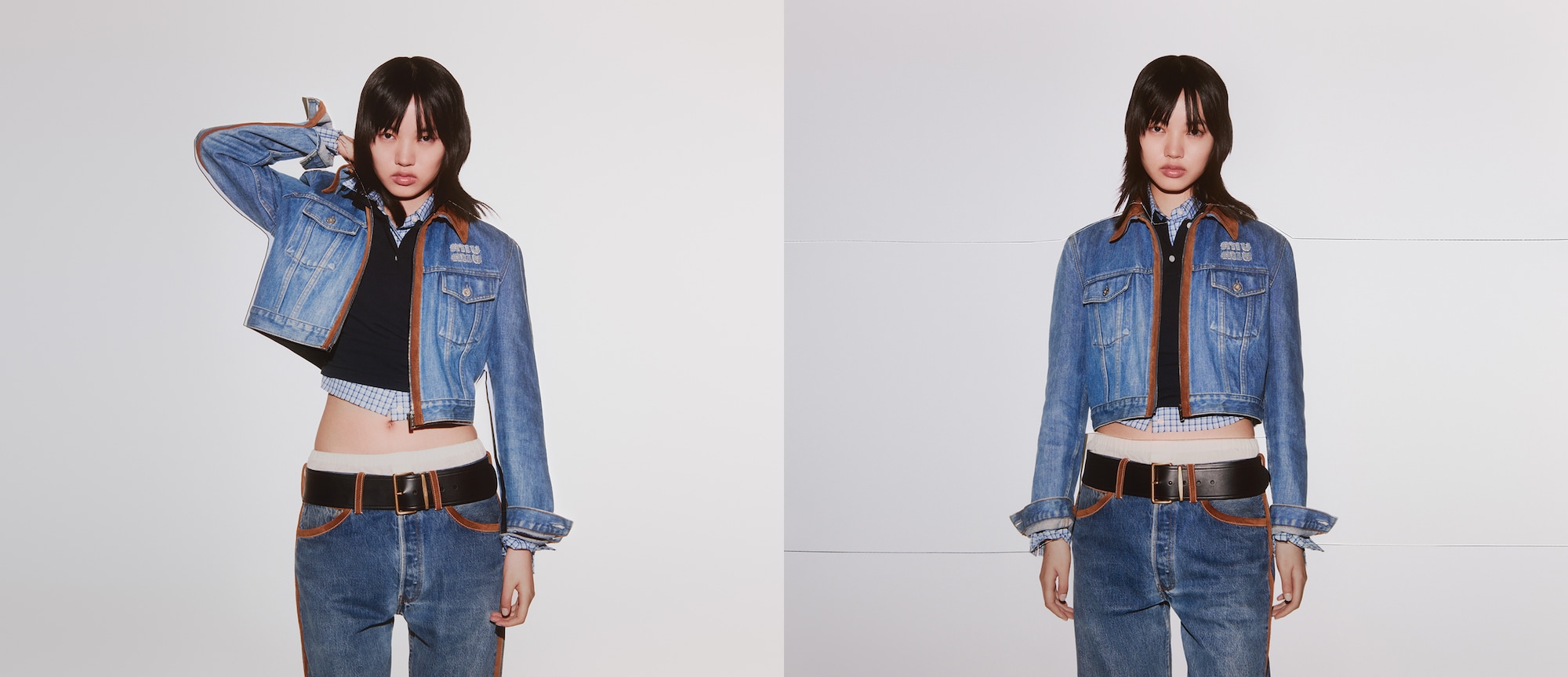 업사이클 데님 컬렉션 2024 | 미우미우 공식 온라인 스토어
