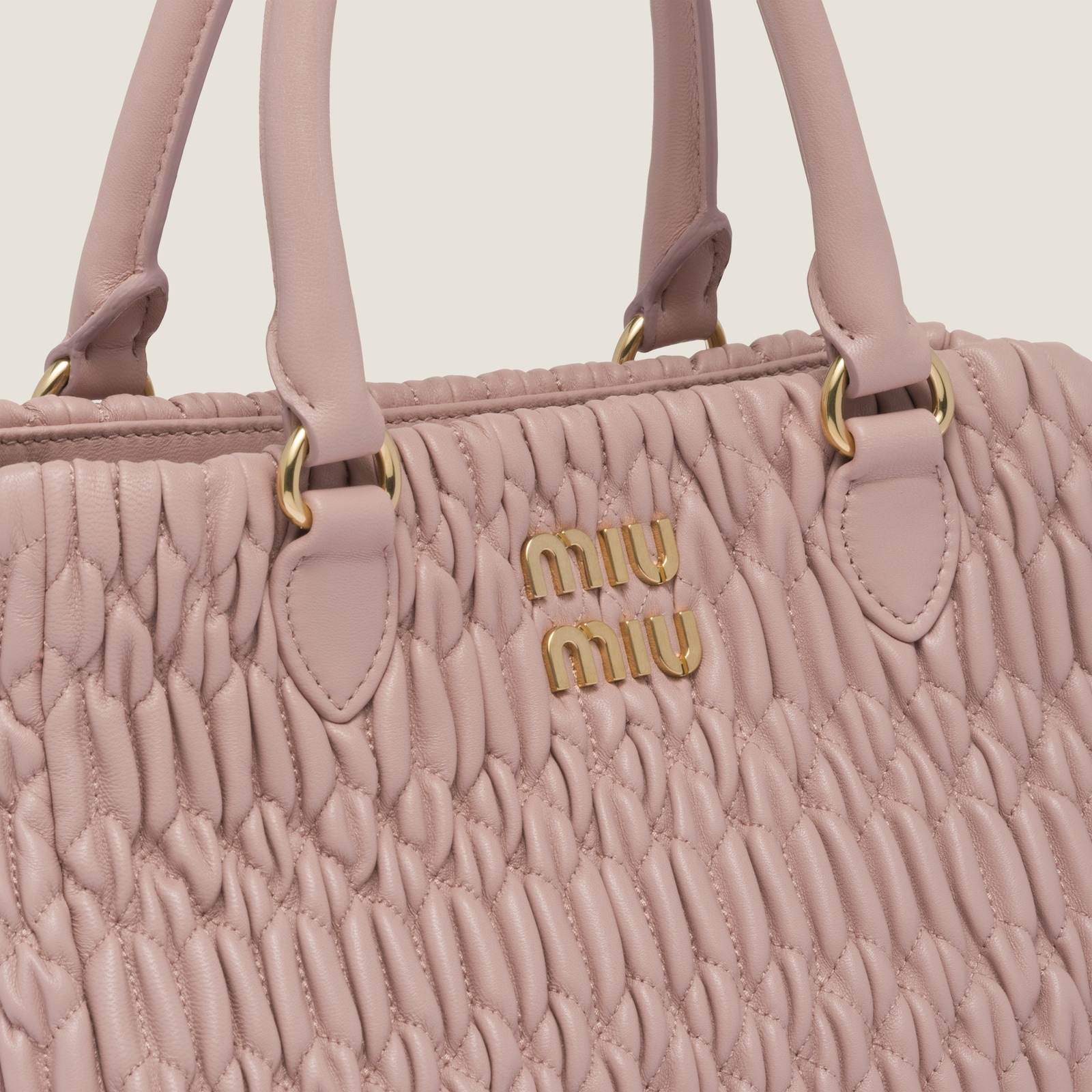 Opal Miu Crystal Nappa Leather And Crystal Handbag | Miu Miu