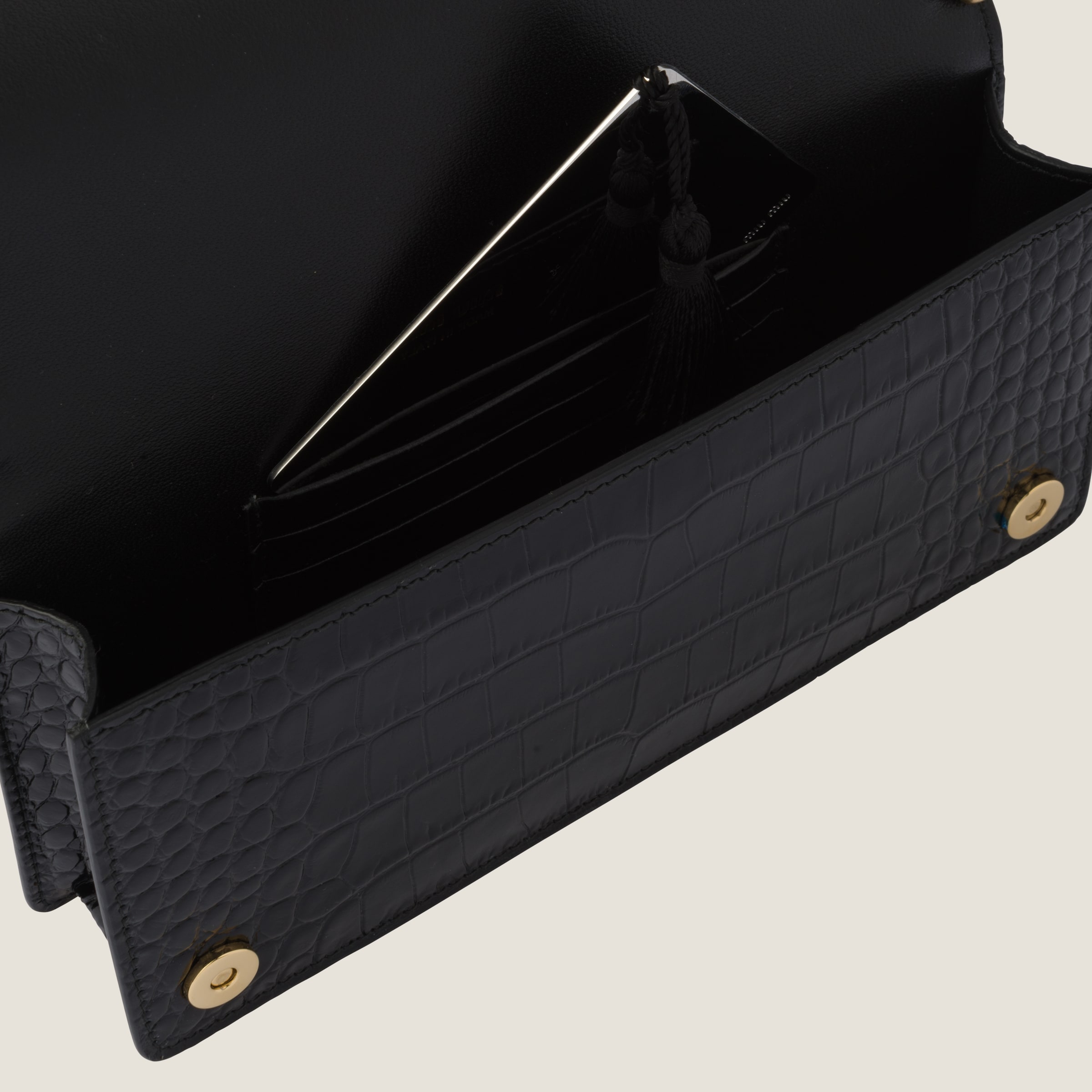 Black Ostrich Leather Shoulder Bag | Miu Miu