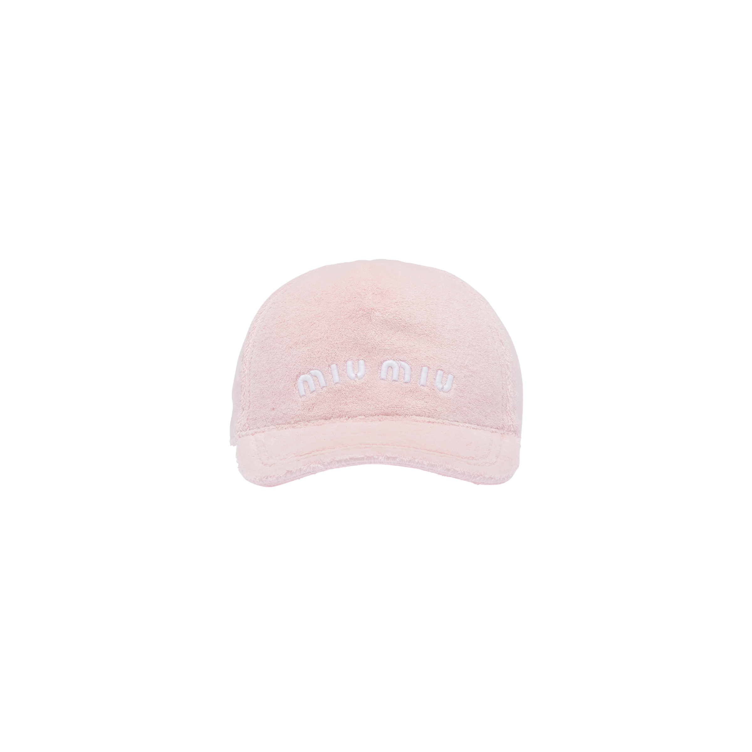Terry baseball cap Alabaster pink | Miu Miu