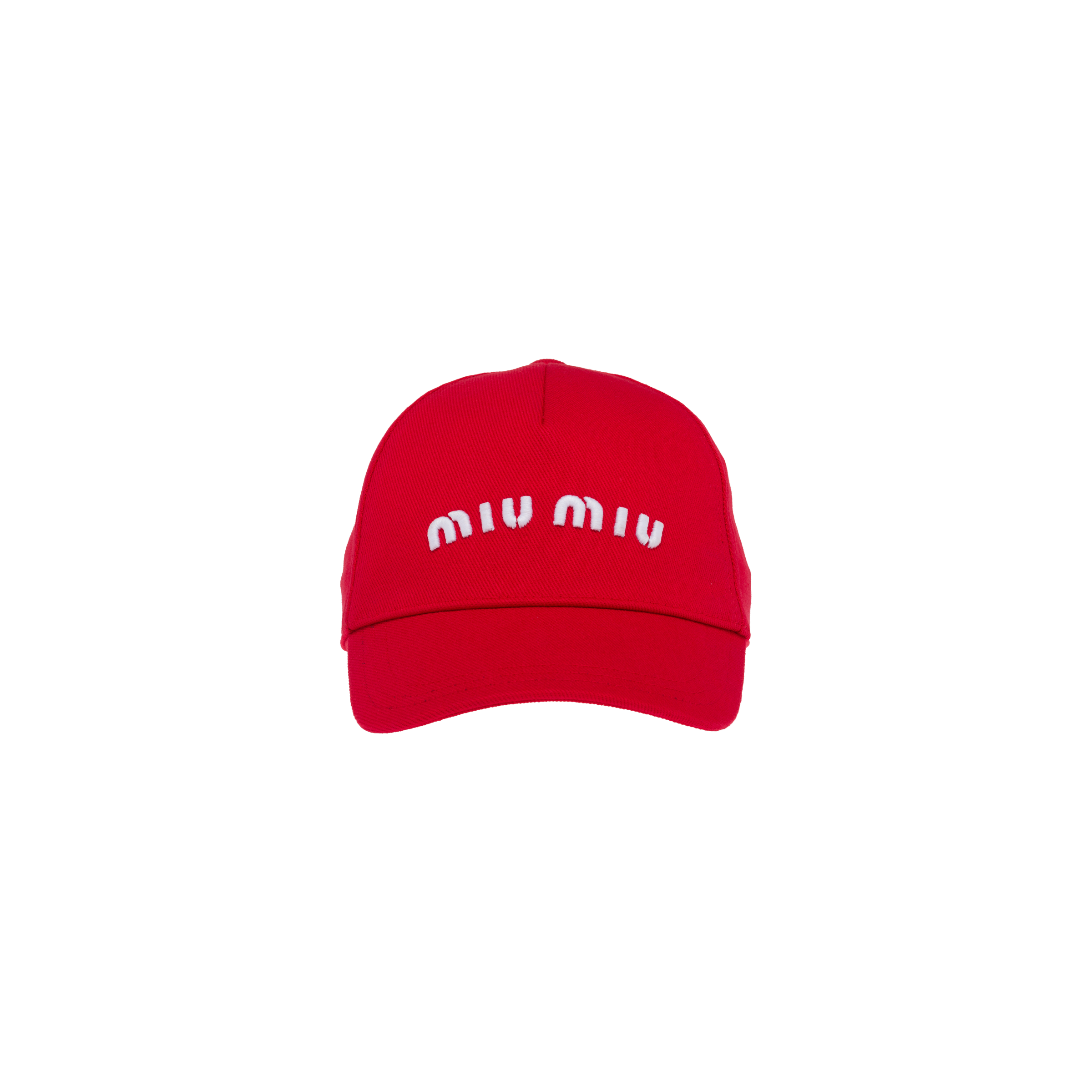 Red/white Drill Baseball Cap | Miu Miu