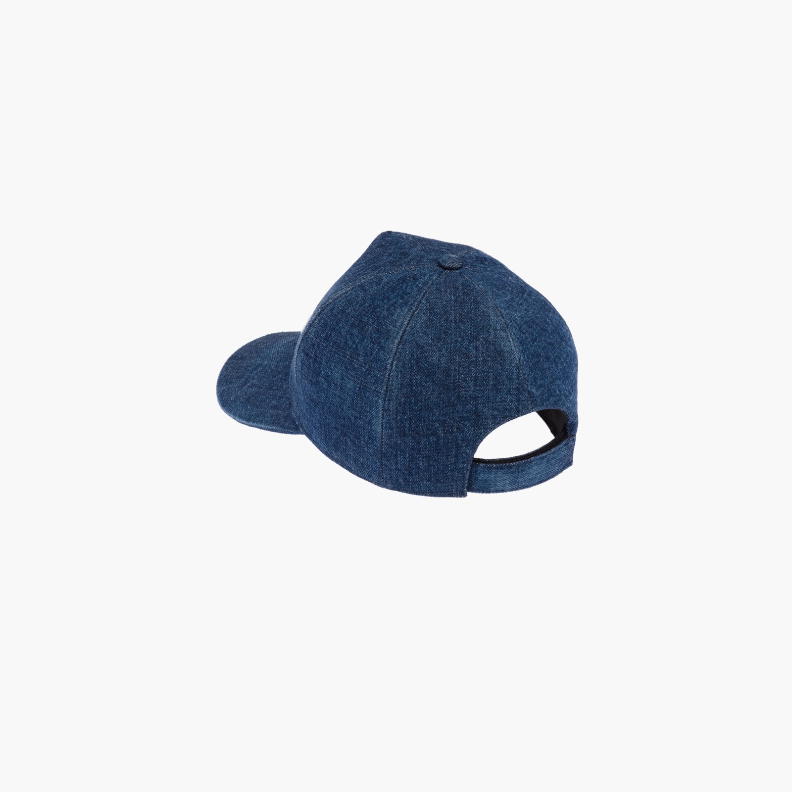 Blue/White Denim baseball cap with embroidered logo | MIU MIU