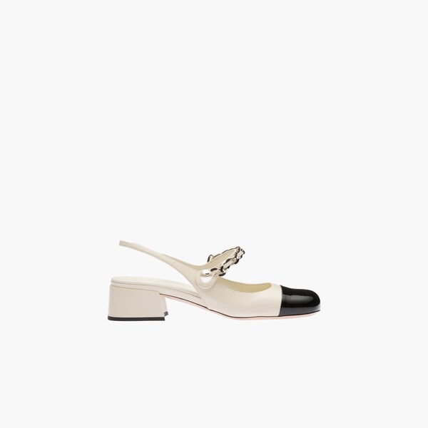 Black Vinyl and mesh pumps | MIU MIU