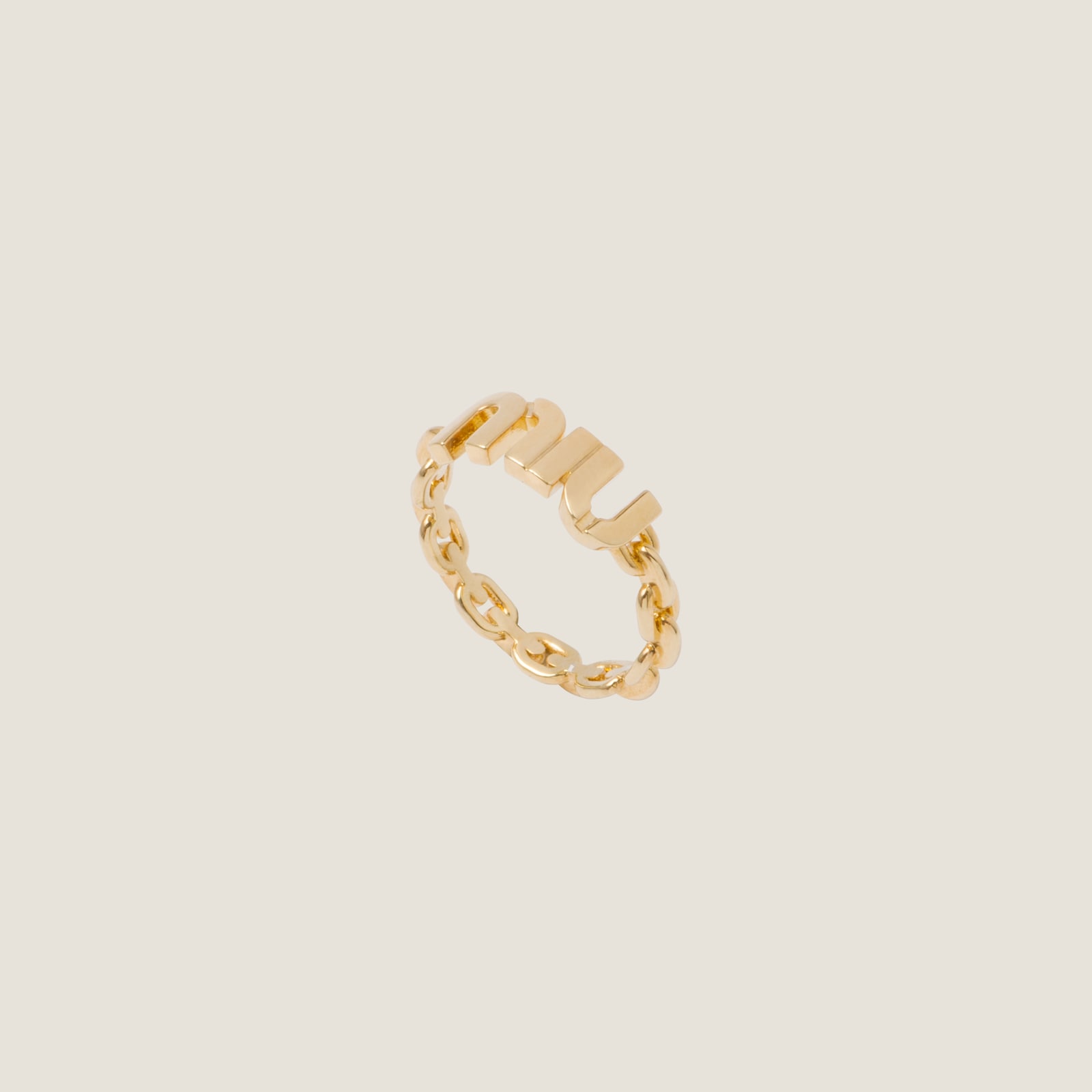 Gold Metal Ring | Miu Miu