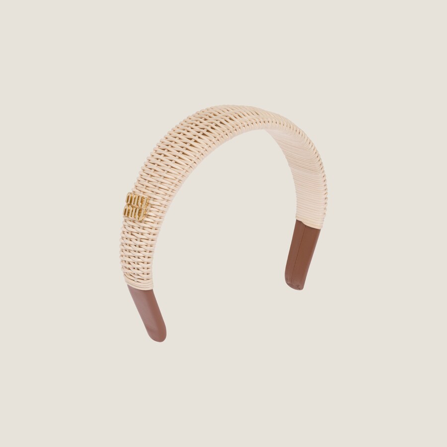 Black Woven Fabric Hat | Miu Miu