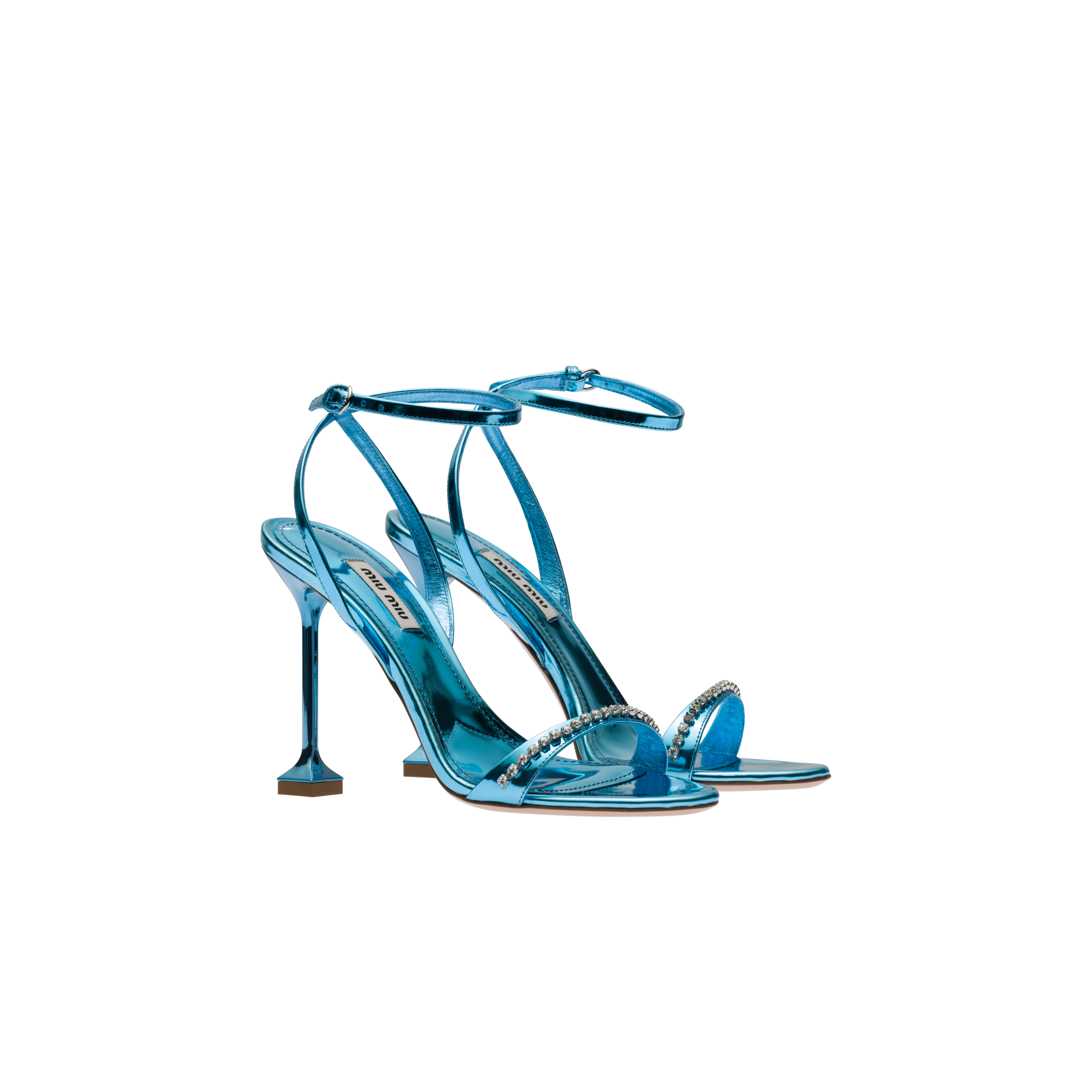Metallic Leather Sandals Light Blue Miu Miu metallic-leather-sandals-light-blue-miu-miu