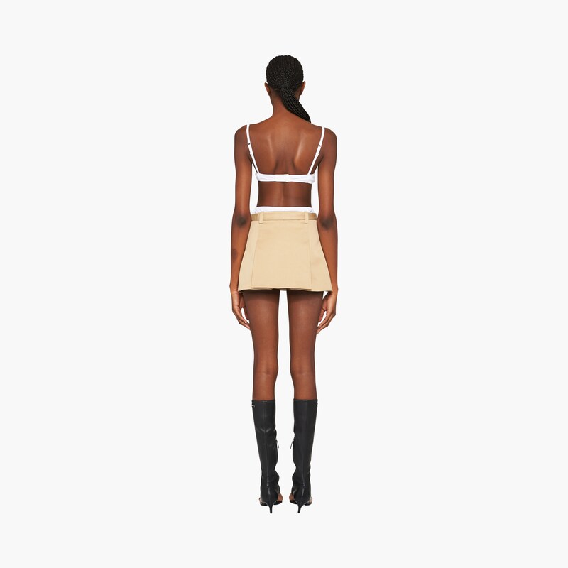 Cord Chino Miniskirt Miu Miu