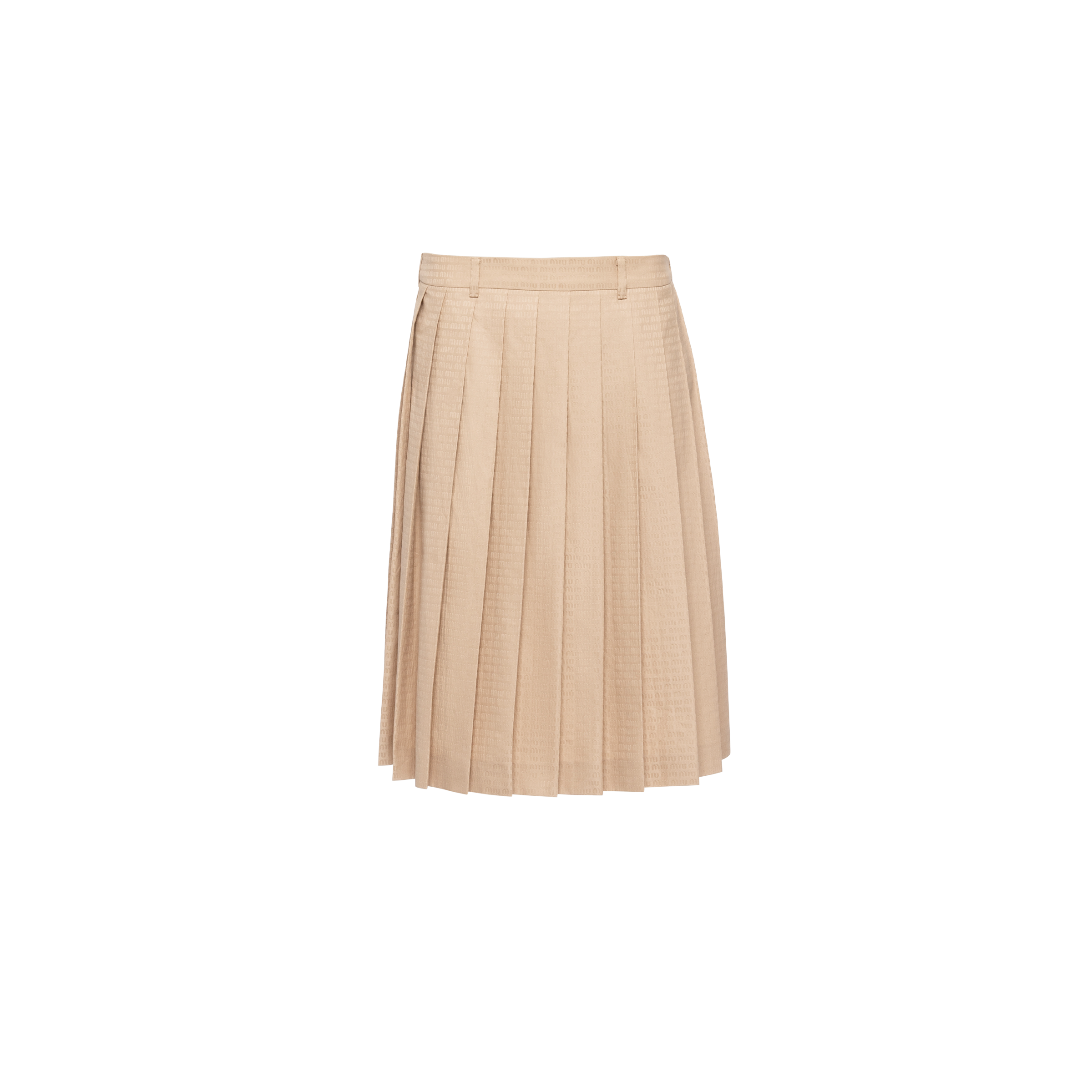 Cord Miu Miu Jacquard Poplin Skirt Miu Miu