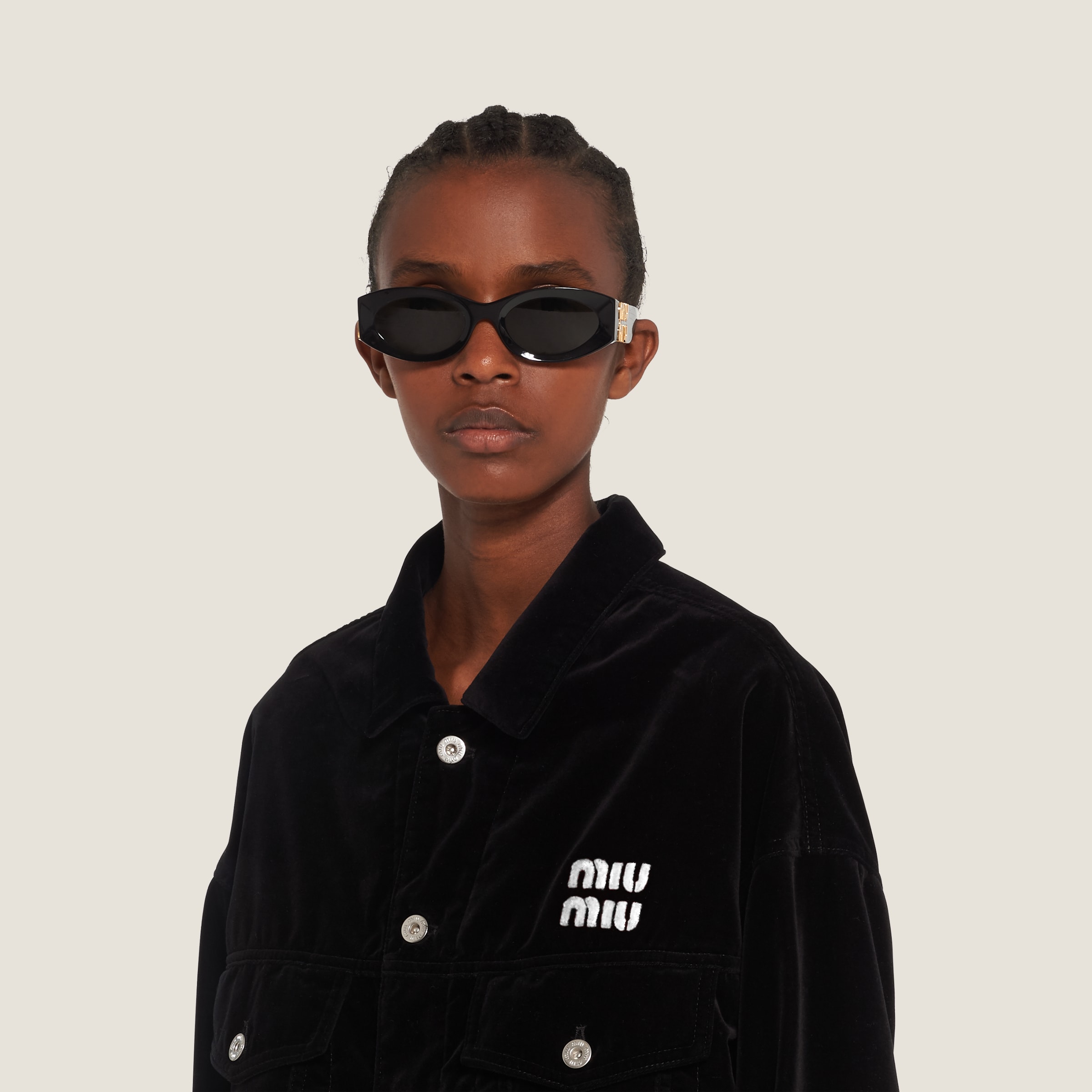 Black Velvet Blouson | Miu Miu