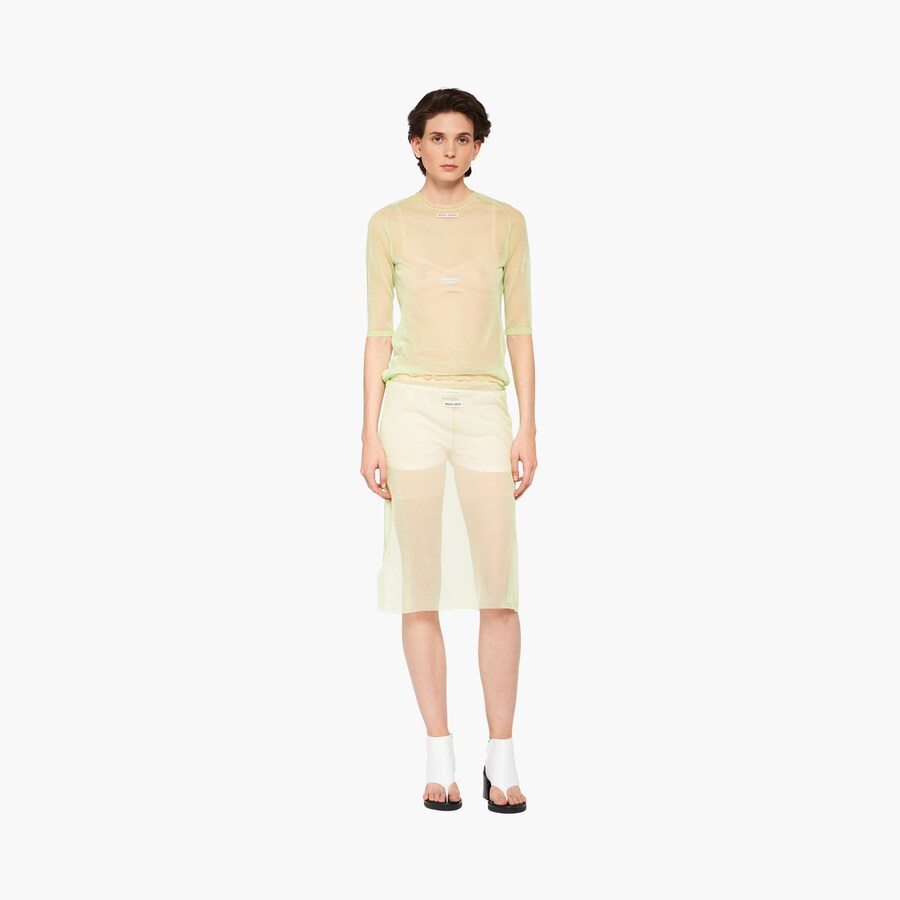 Black Viscose top | MIU MIU