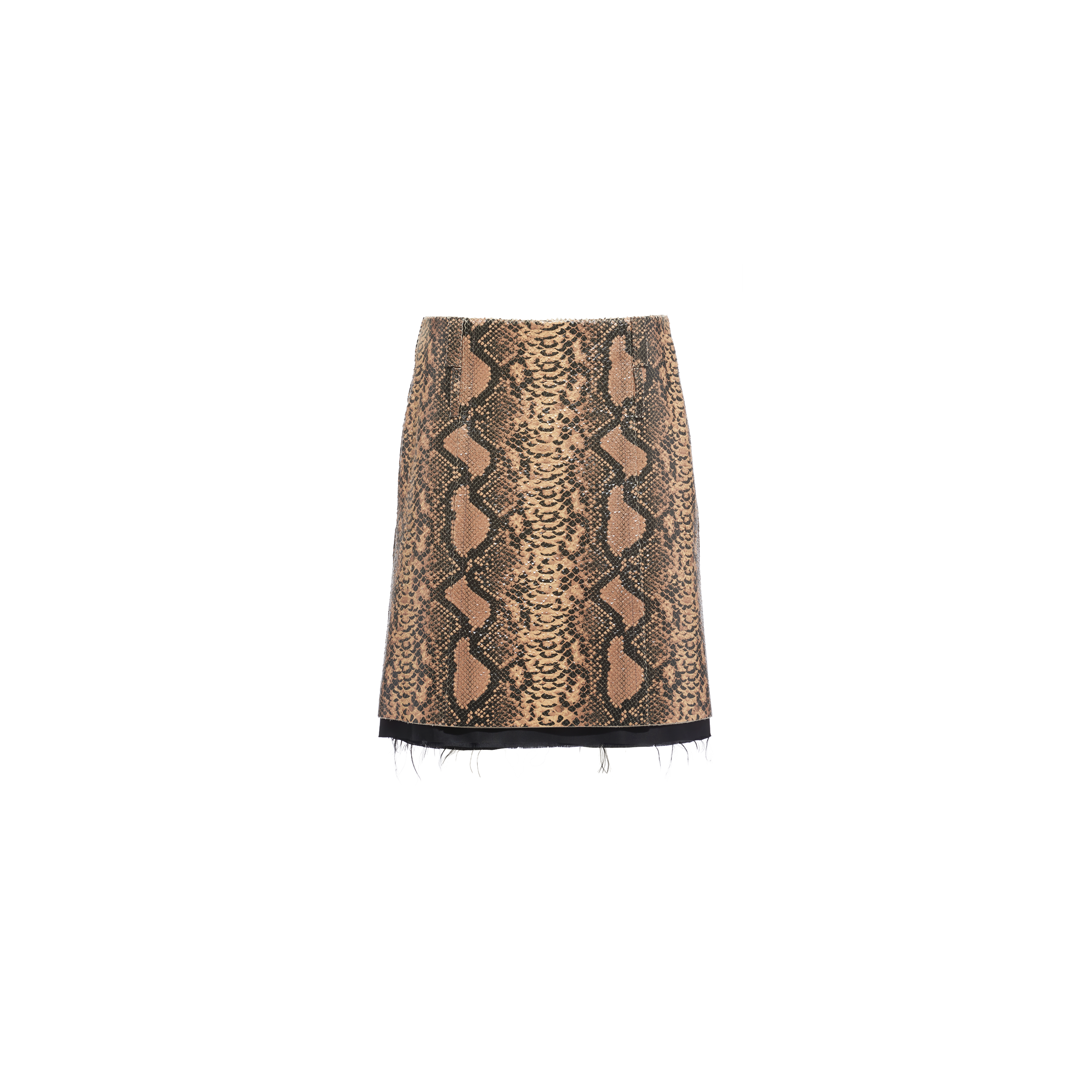 camel-brown-python-print-leather-skirt-miu-miu