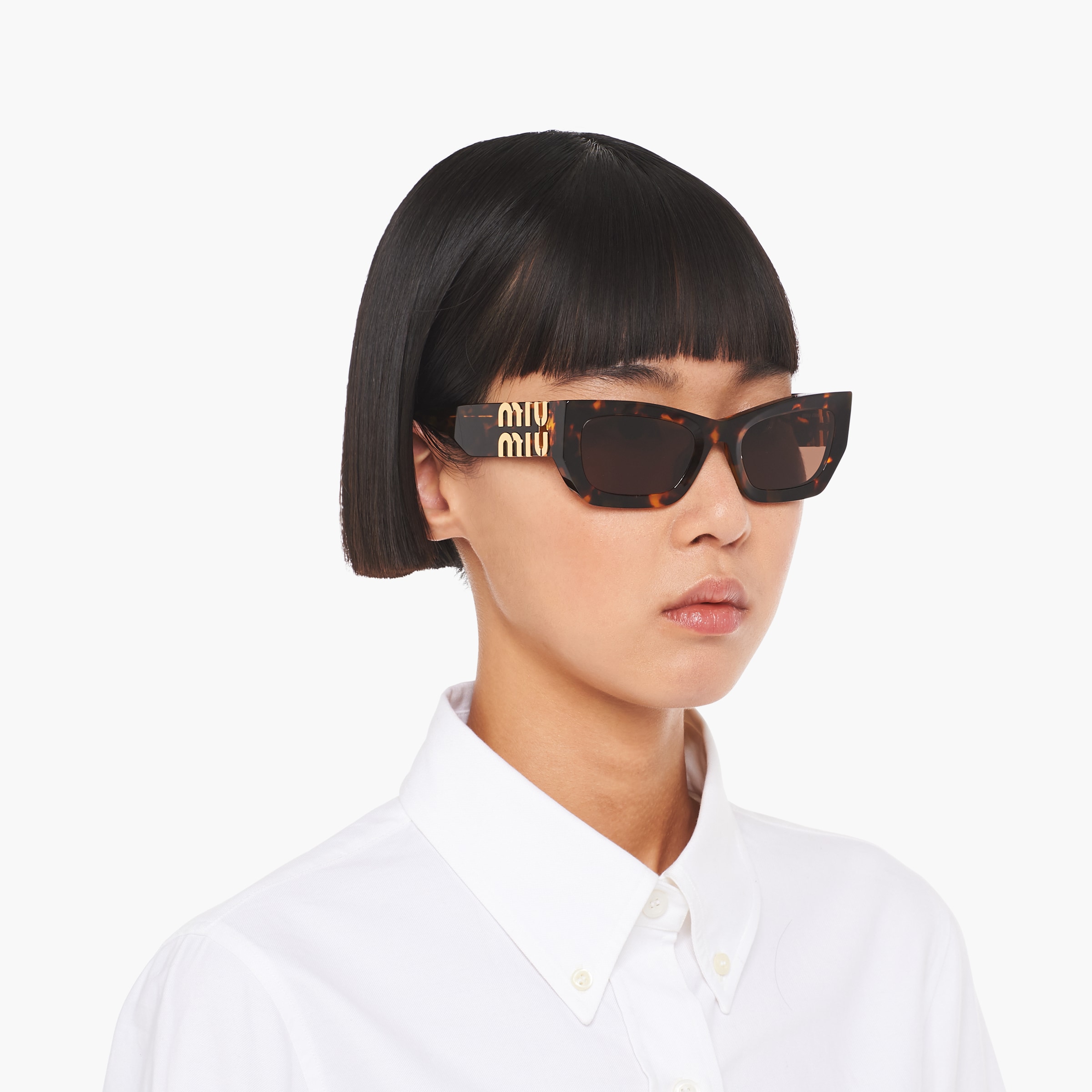 Coffee Lenses Miu Glimpse sunglasses | MIU MIU
