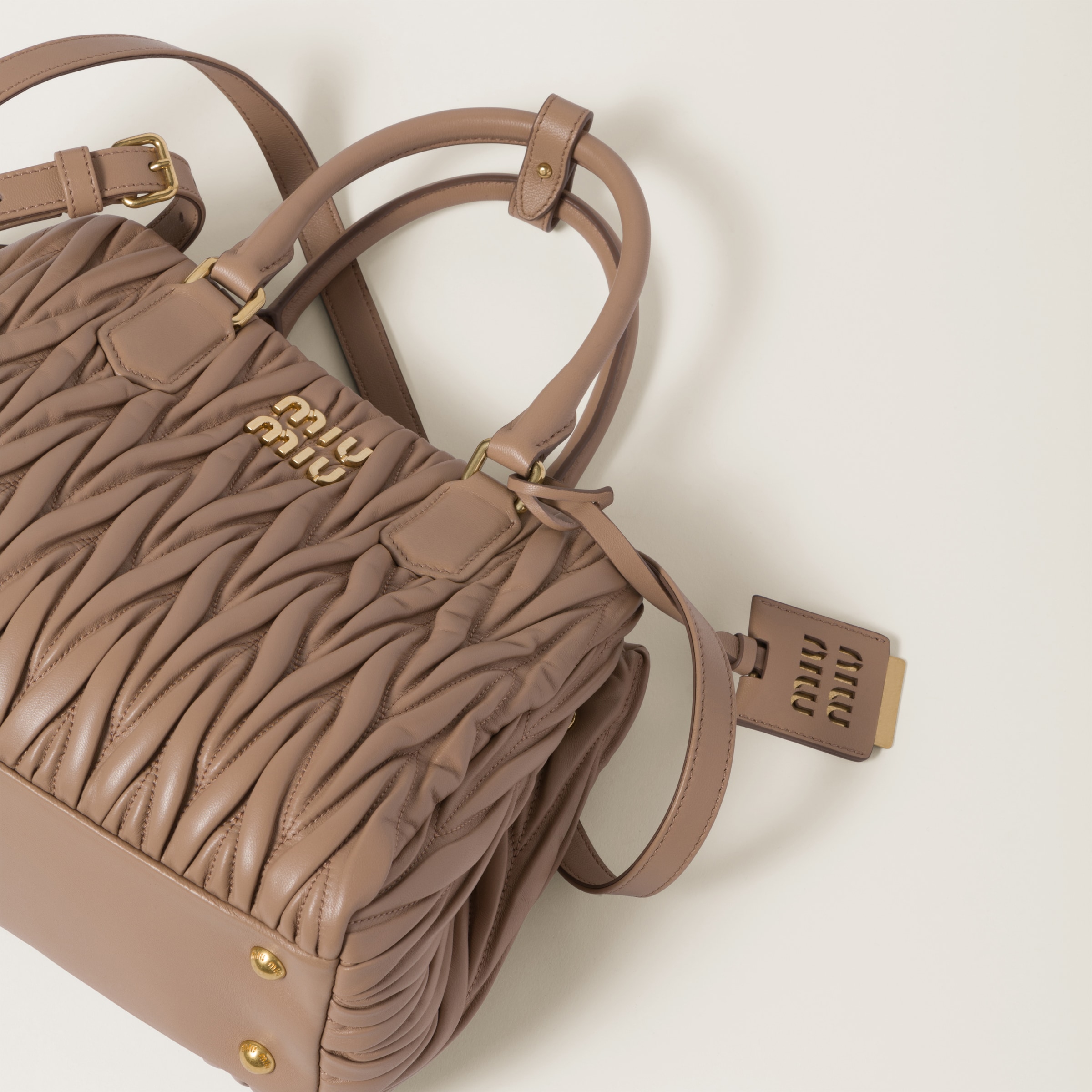 Cameo Matelassé Nappa Leather Handbag | Miu Miu