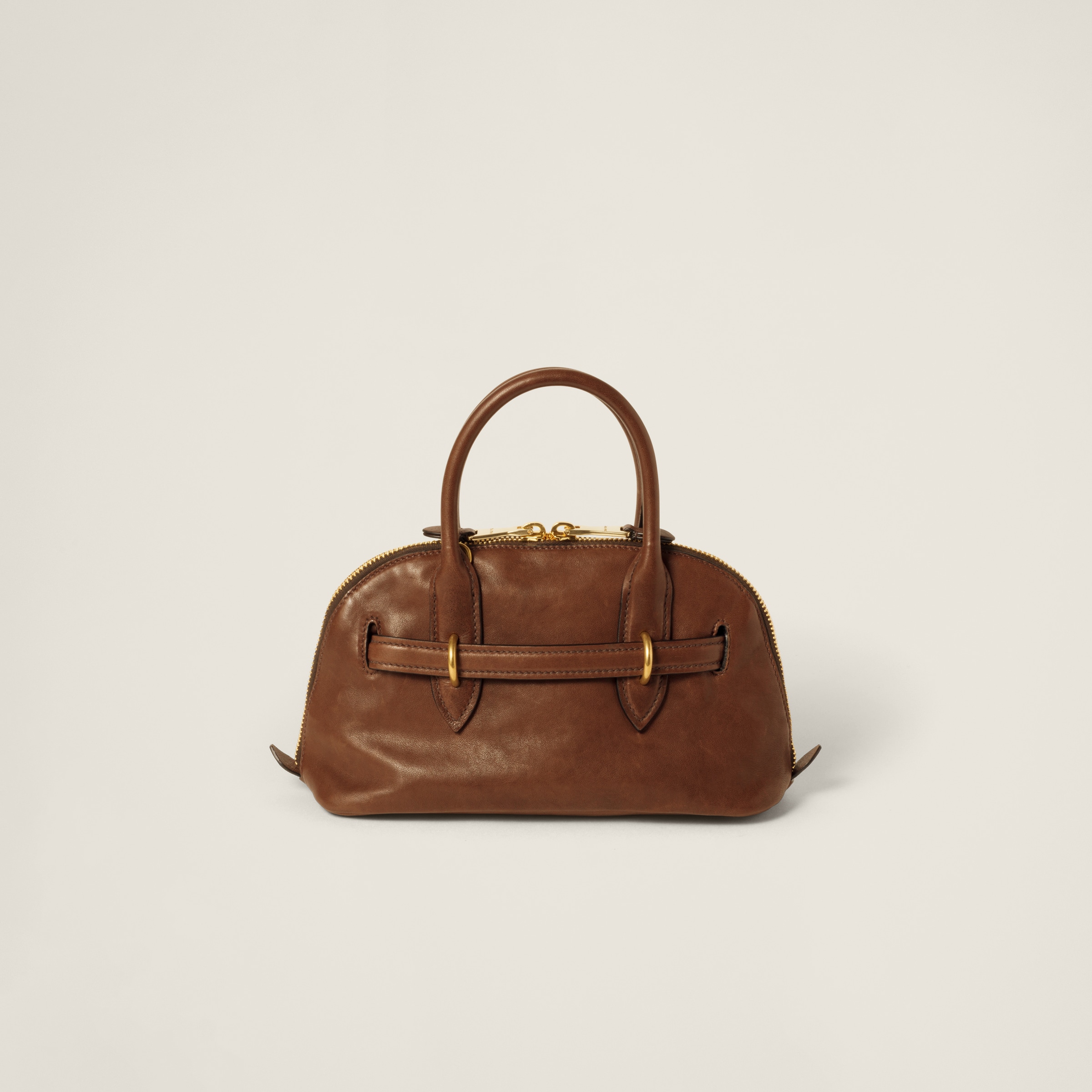 Oak Aventure Nappa Leather Top-handle Bag | Miu Miu - United States