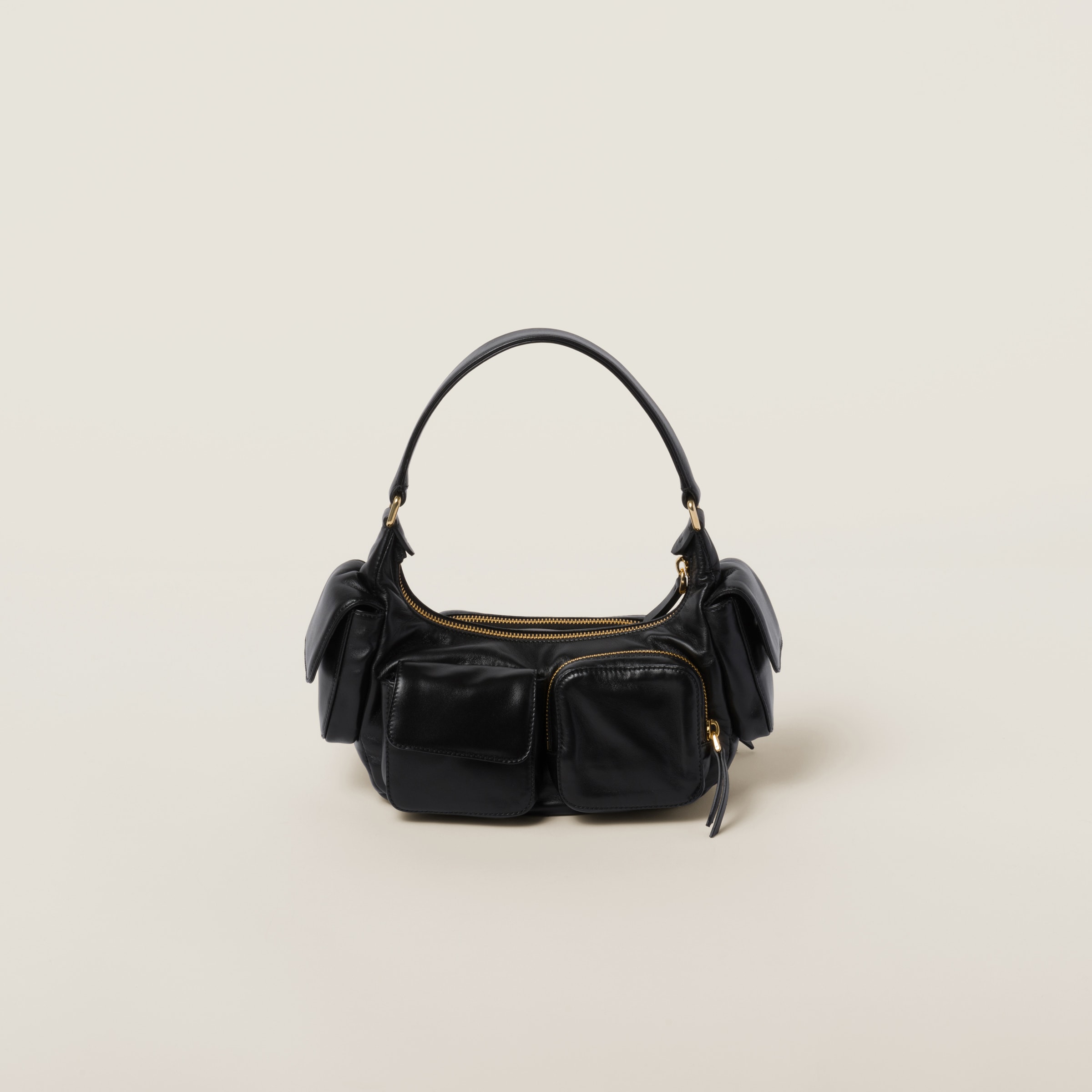 Black Nappa Leather Pocket Bag | Miu Miu