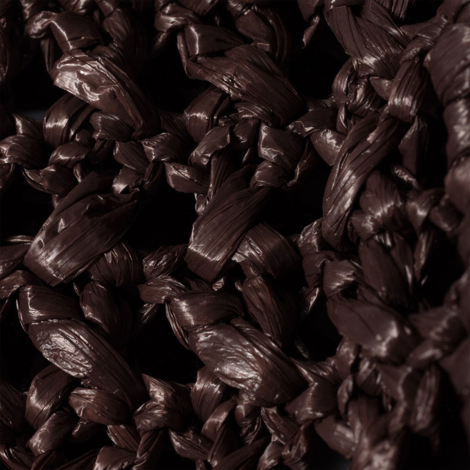 Cocoa Brown/natural Raffia-effect Woven Hobo Bag | Miu Miu