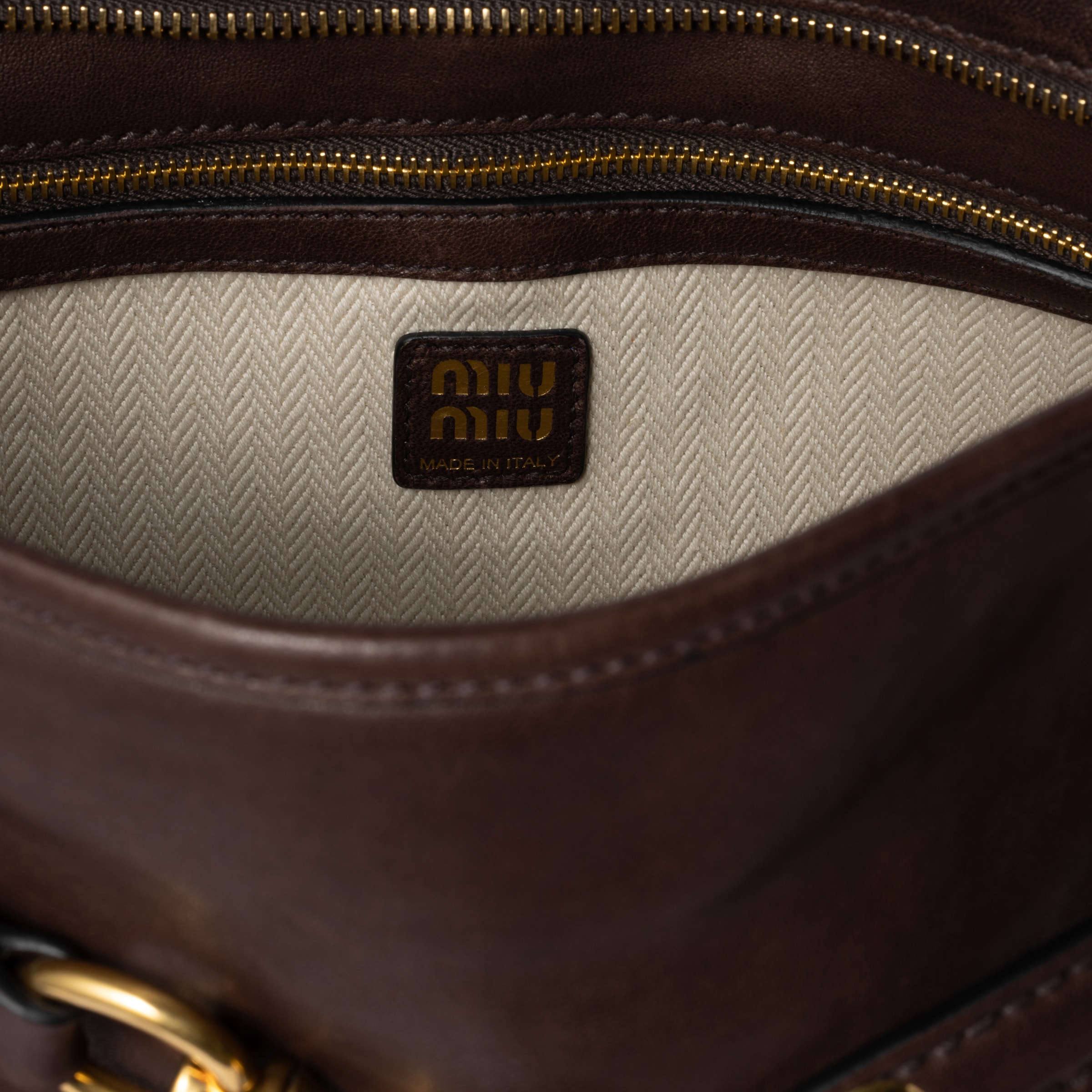 Briarwood Aventure Nappa Leather Bag | Miu Miu