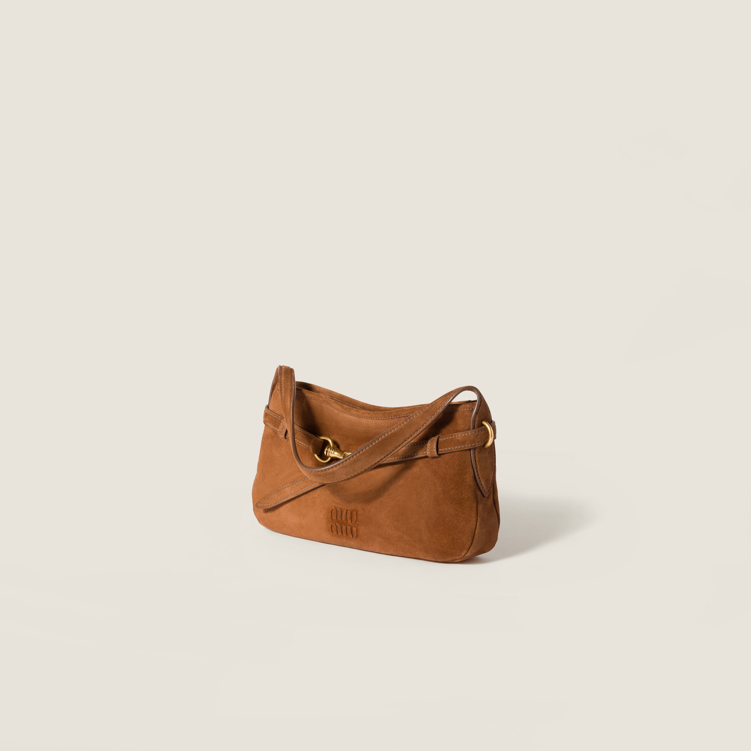Oak Aventure Suede Bag | Miu Miu