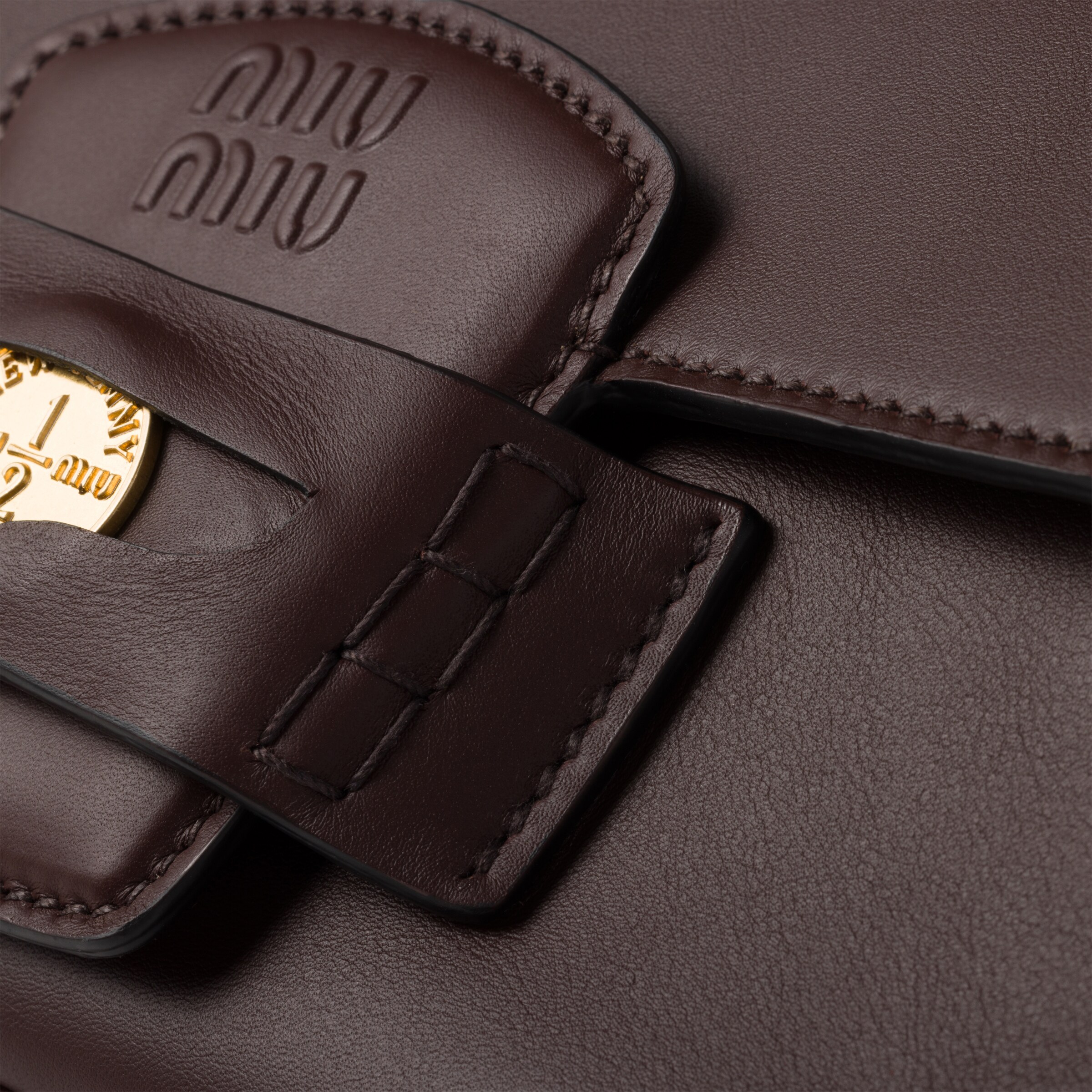 Briarwood Penny Leather Bag | Miu Miu