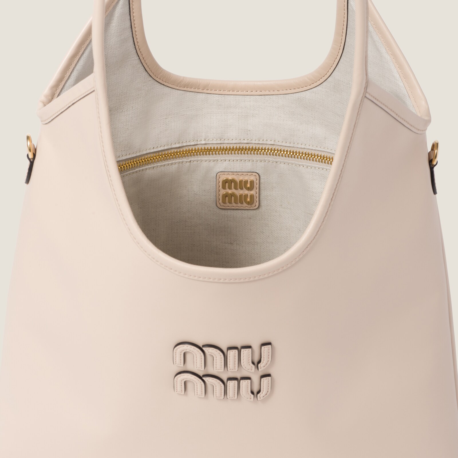 Travertine Stone Ivy Leather Bag | Miu Miu
