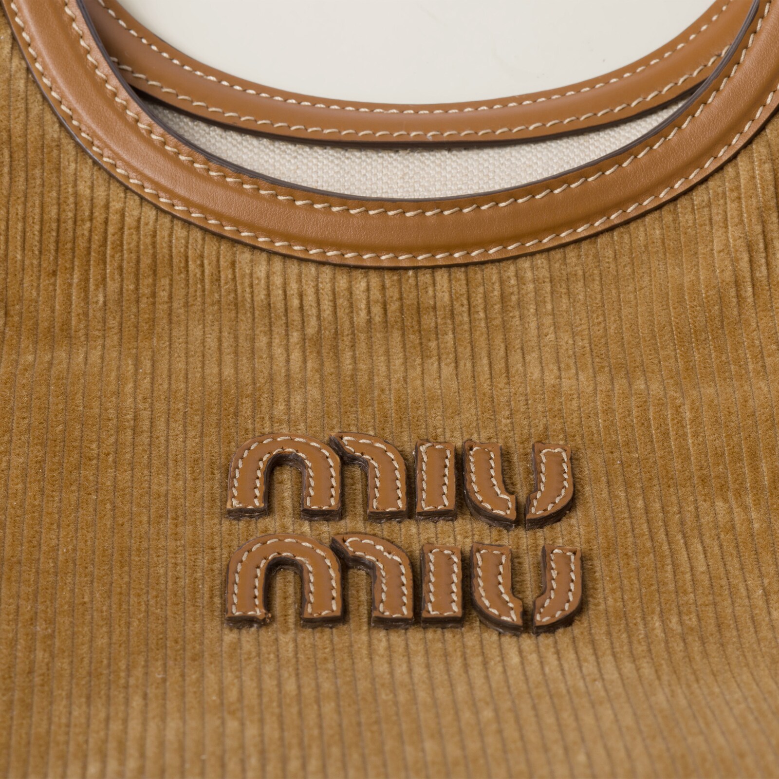 Cinnamon Ivy Corduroy Bag | Miu Miu