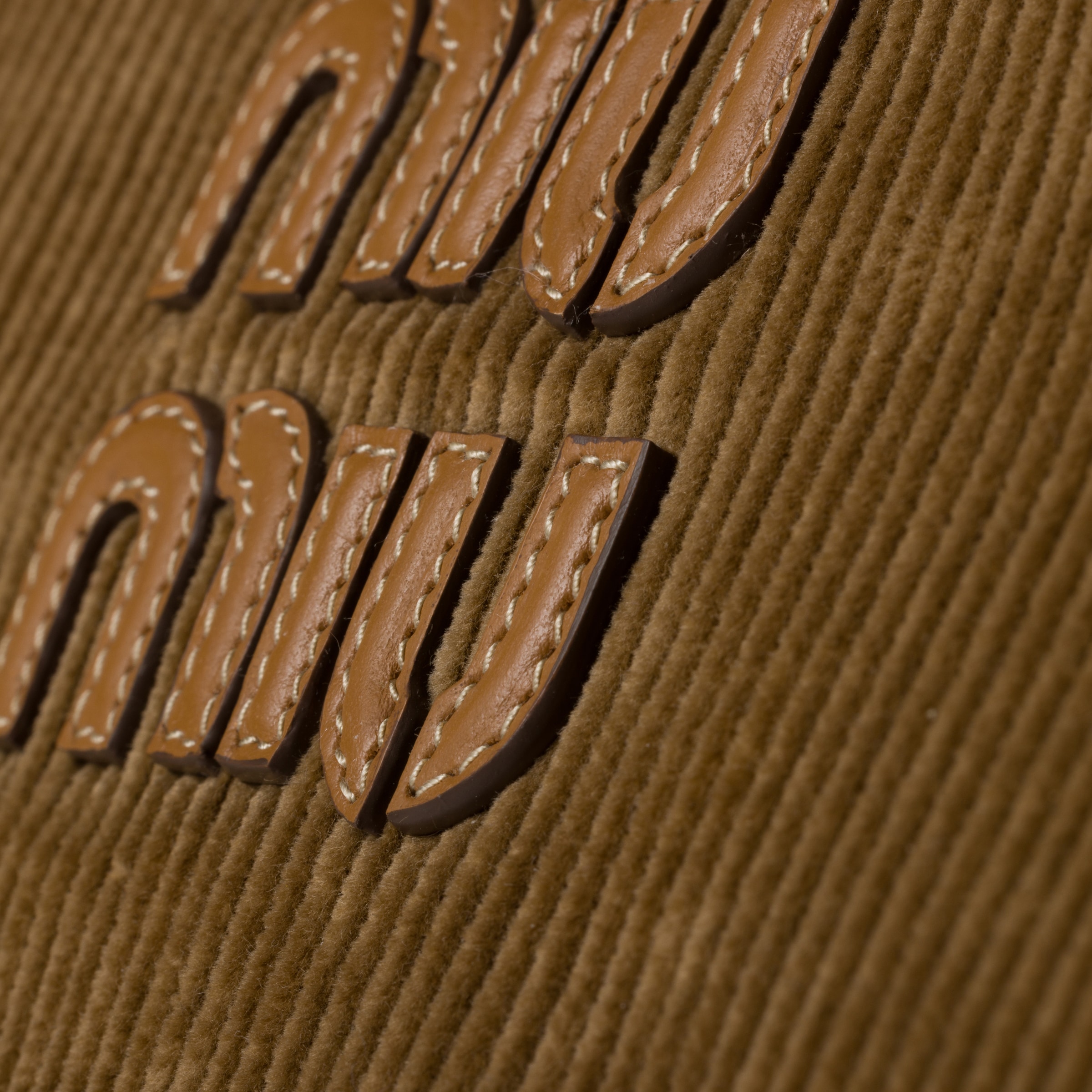 Cinnamon Ivy Corduroy Shopping Bag | Miu Miu