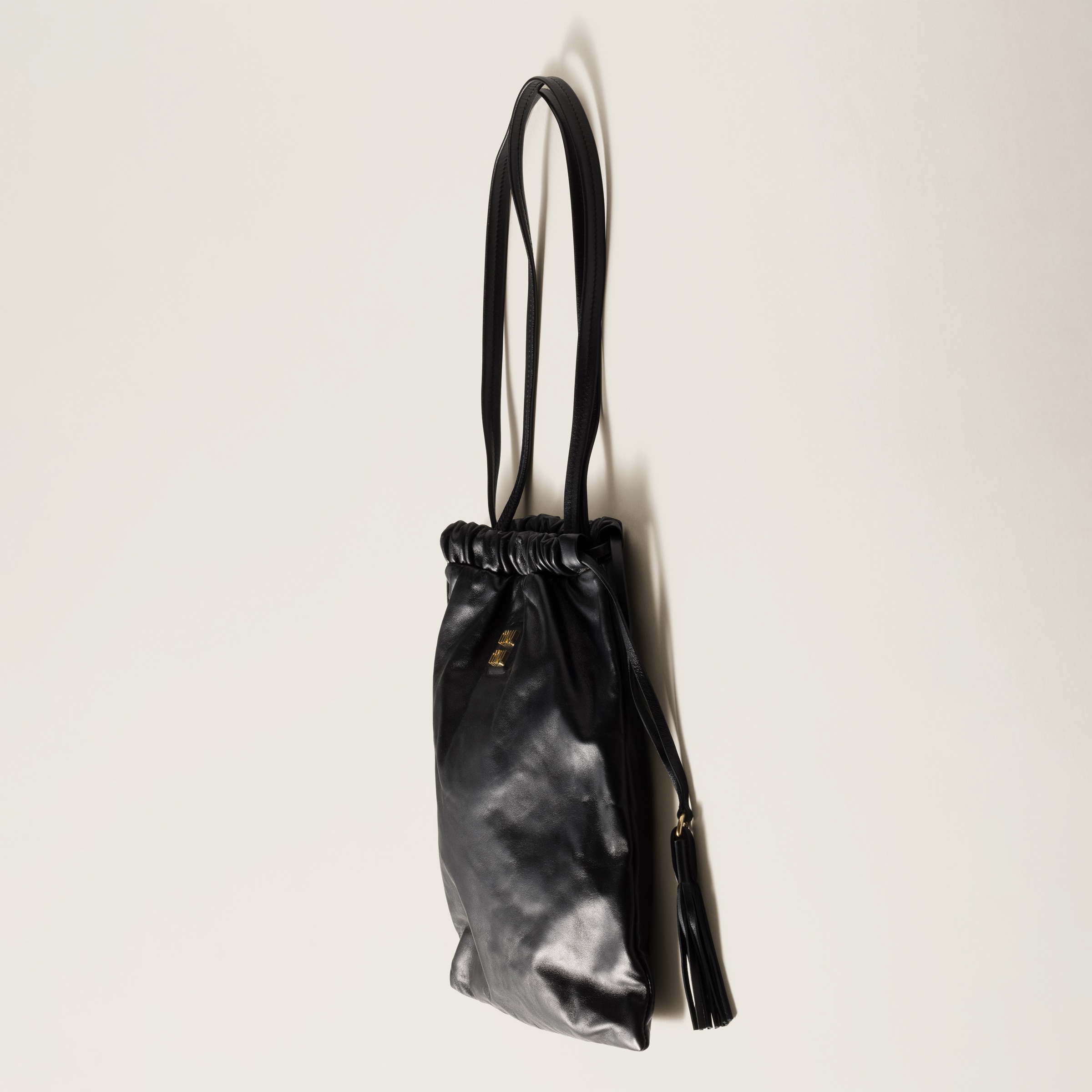 Black Joie Nappa Leather Bag | Miu Miu