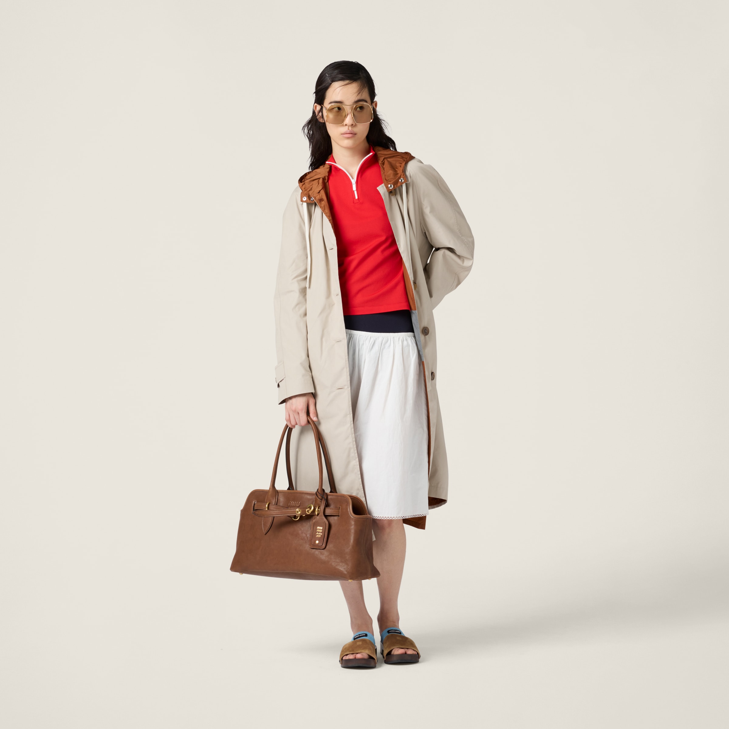 Oak Aventure Nappa Leather Bag | Miu Miu