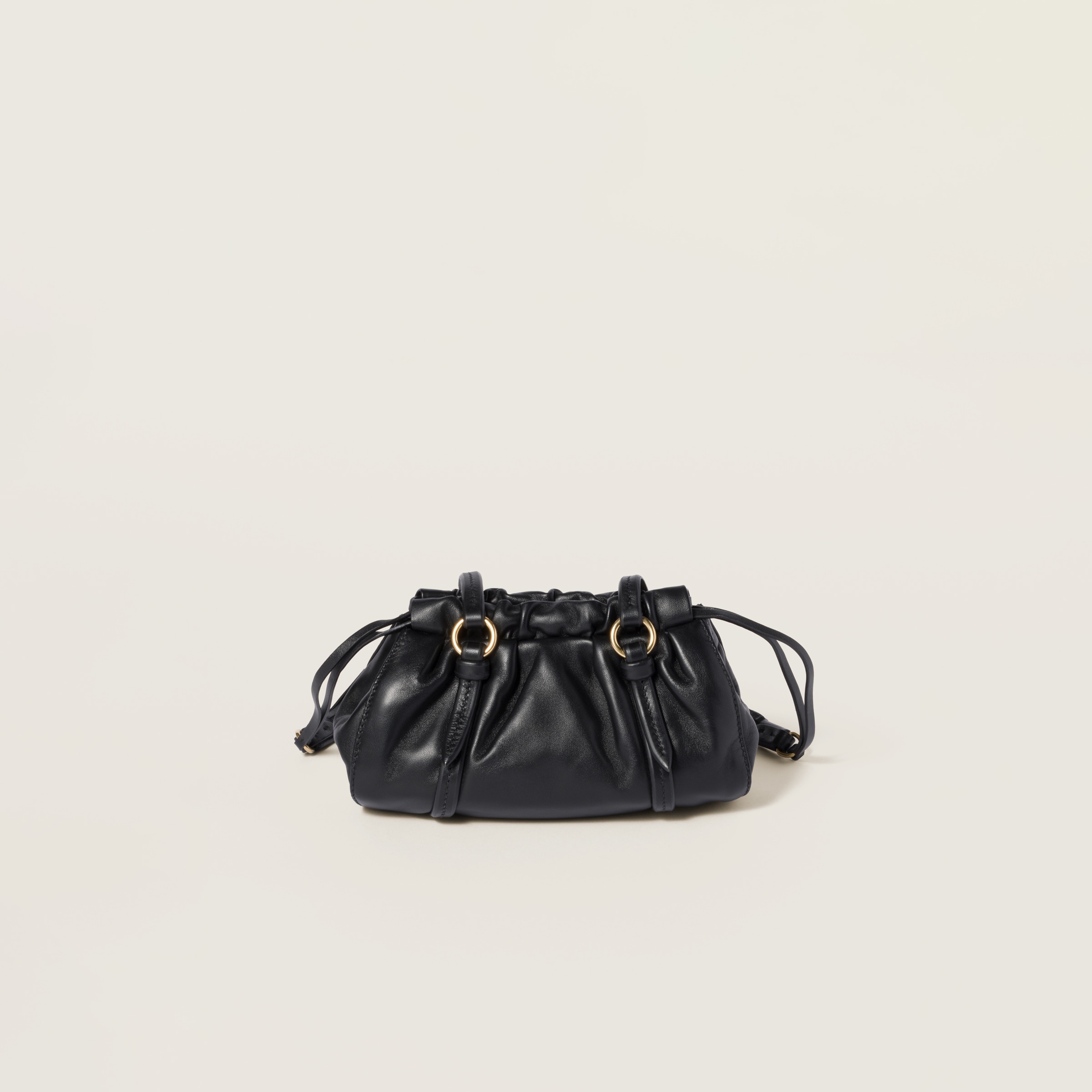 Black Joie Nappa Leather Mini-bag | Miu Miu