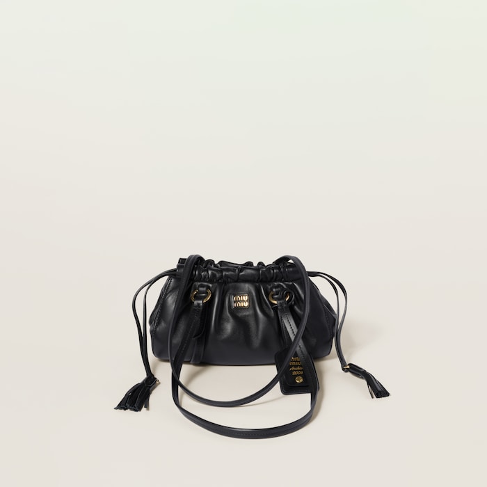 Black Joie Nappa Leather Mini bag Miu Miu