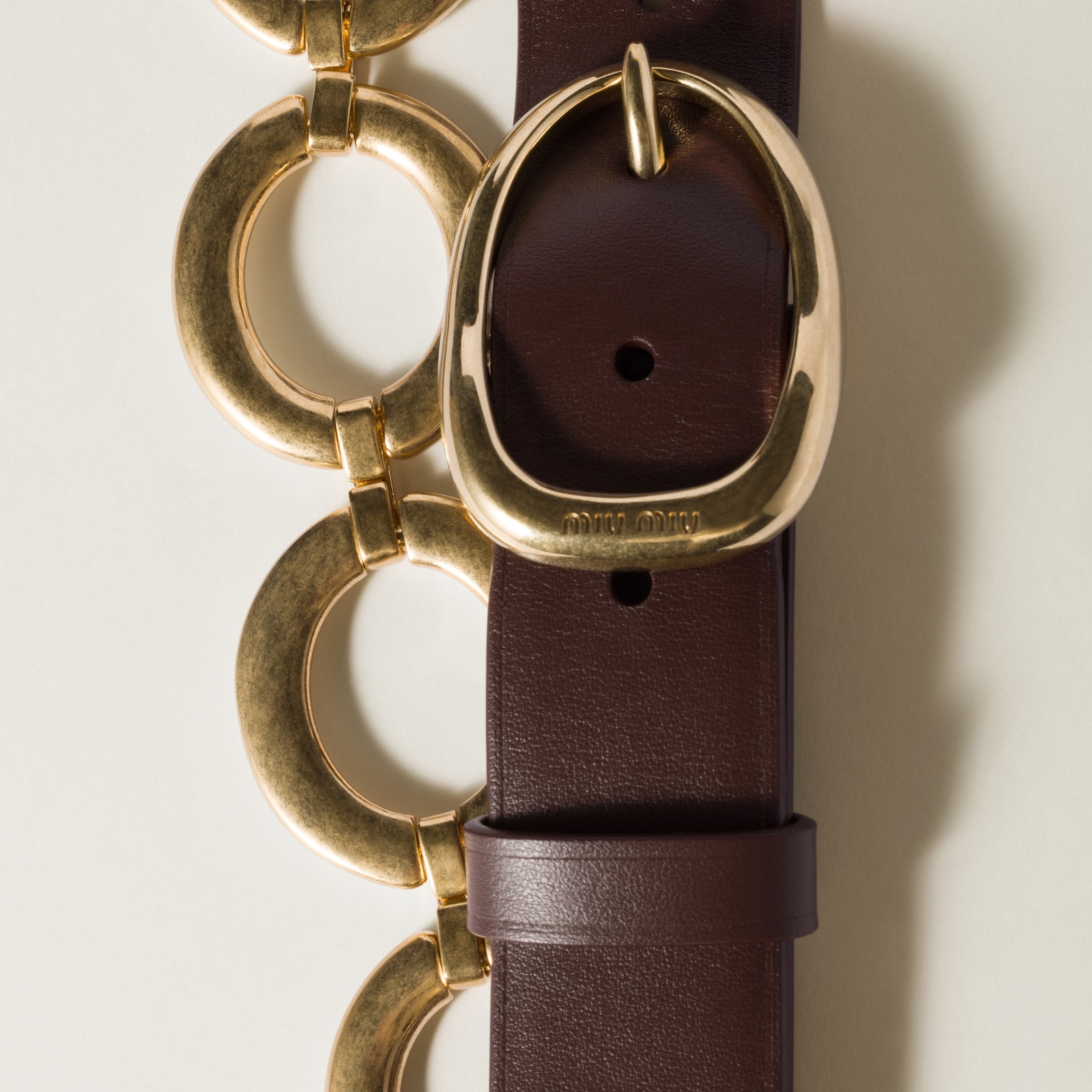 Briarwood Leather And Metal Belt | Miu Miu - United States