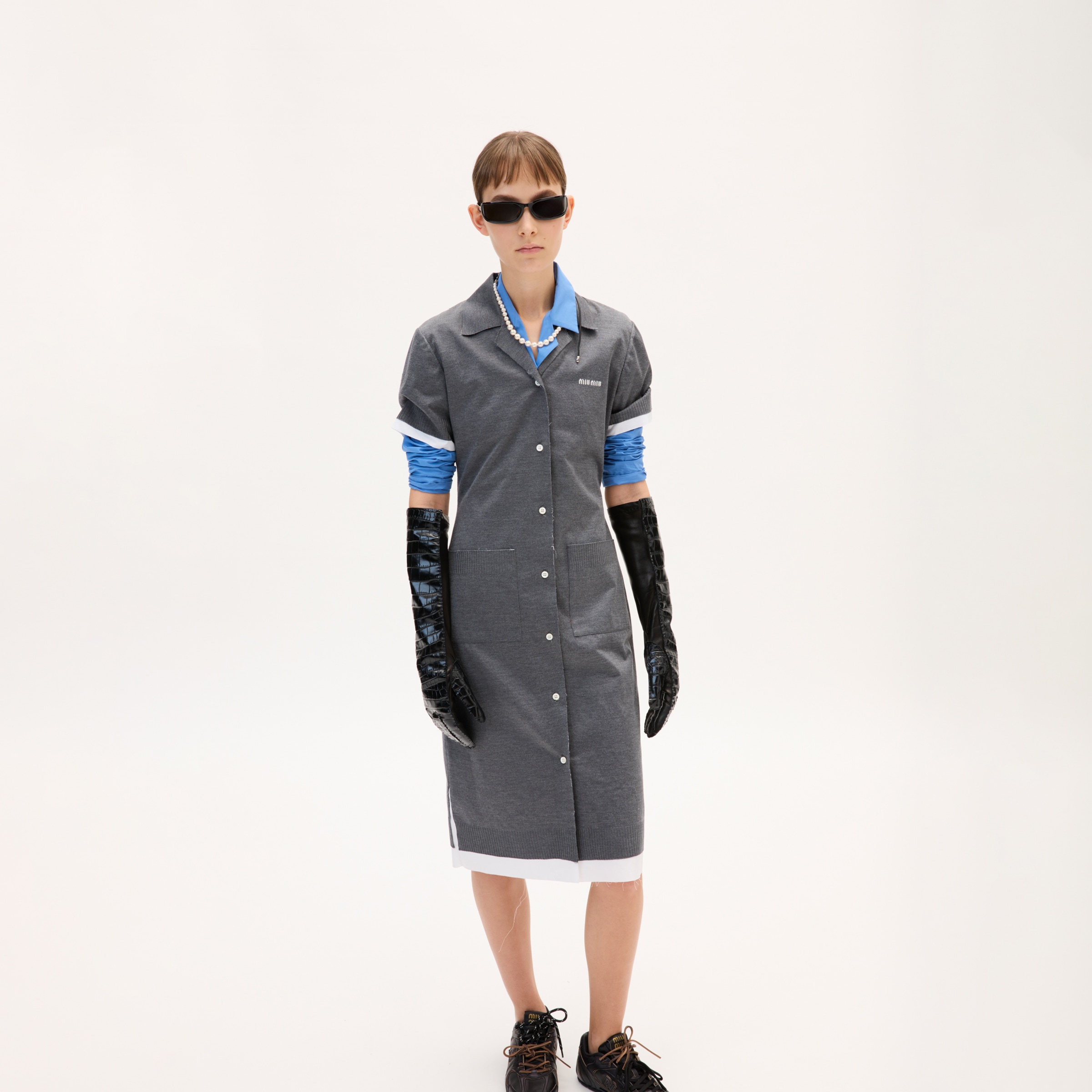 Black New Balance X Miu Miu 530 Sl Leather Sneakers | Miu Miu Black New Balance X Miu Miu 530 Sl Leather Sneakers | Miu Miu