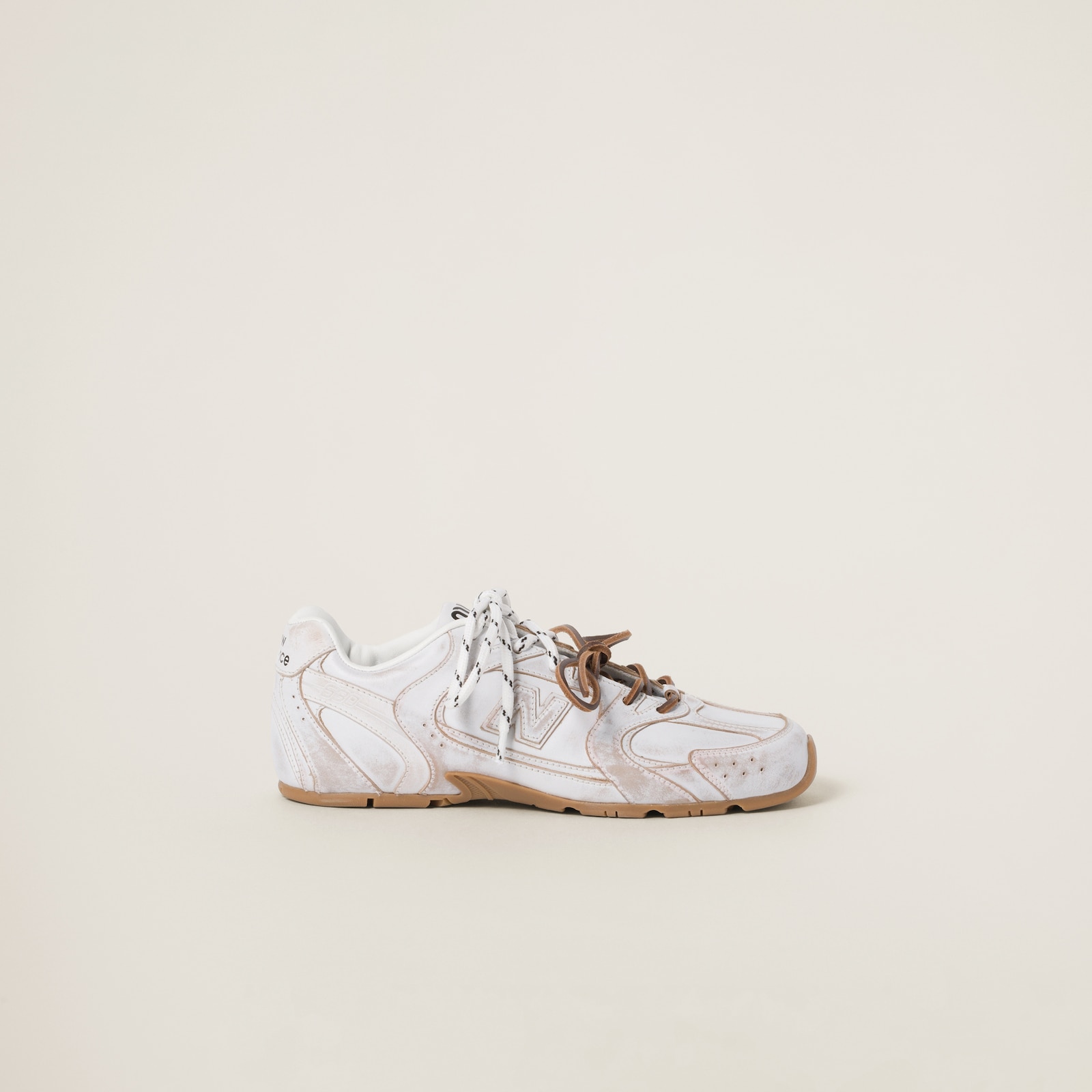 White New Balance X Miu Miu 530 Sl Leather Sneakers | Miu Miu