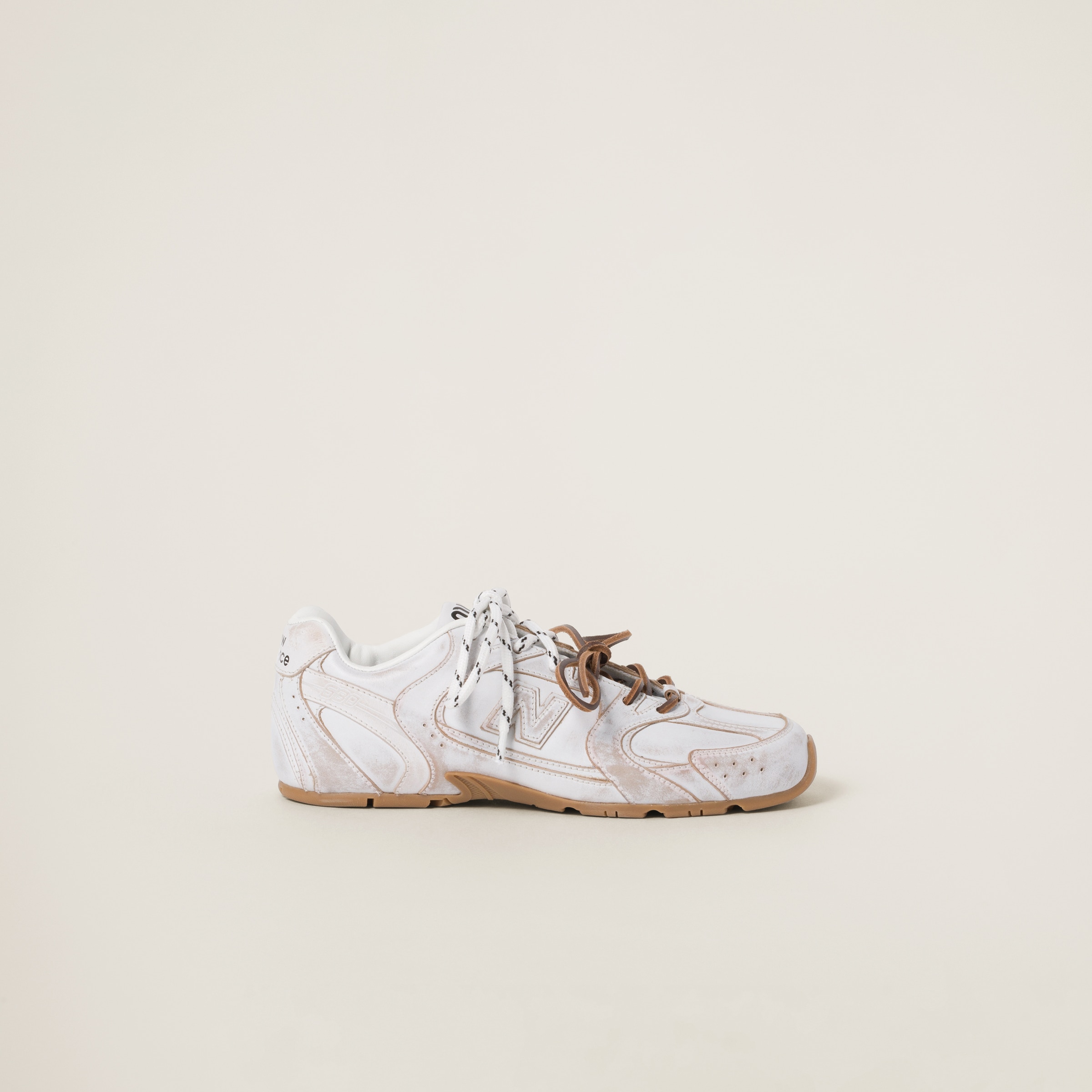 New Balance X Miu Miu 530 Sl 가죽 스니커즈 화이트 | Miu Miu