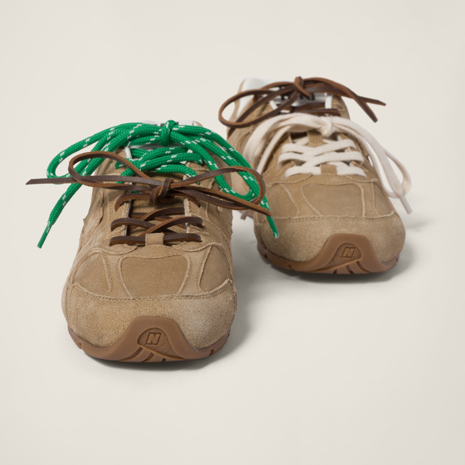 Ecru New Balance X Miu Miu 530 Sl Suede Sneakers | Miu Miu - United States
