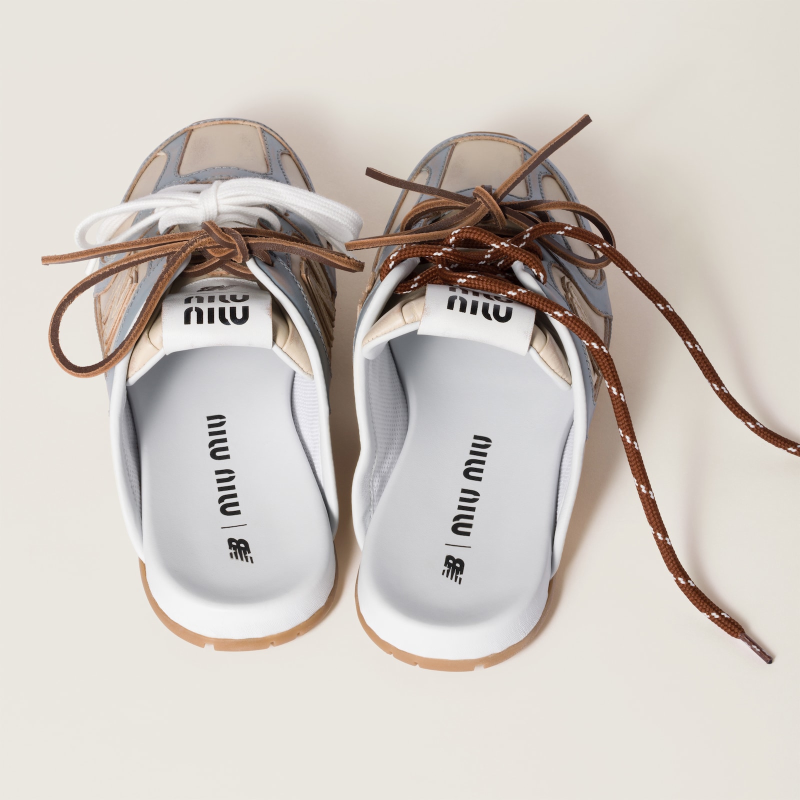 Mules New Balance X Miu Miu 530 sl Bleu Ciel/gris Travertin | Miu Miu