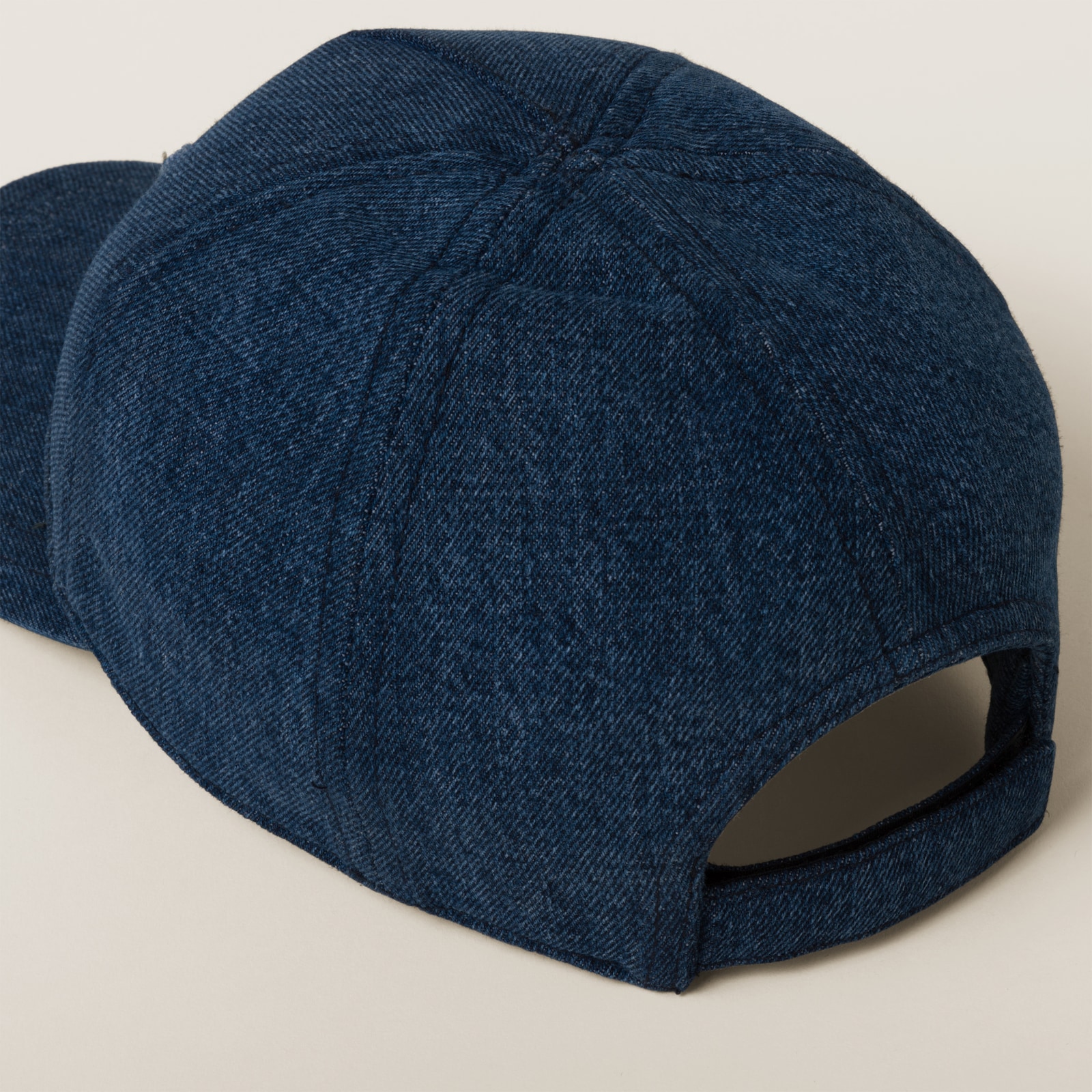 Navy Denim Baseball Cap | Miu Miu