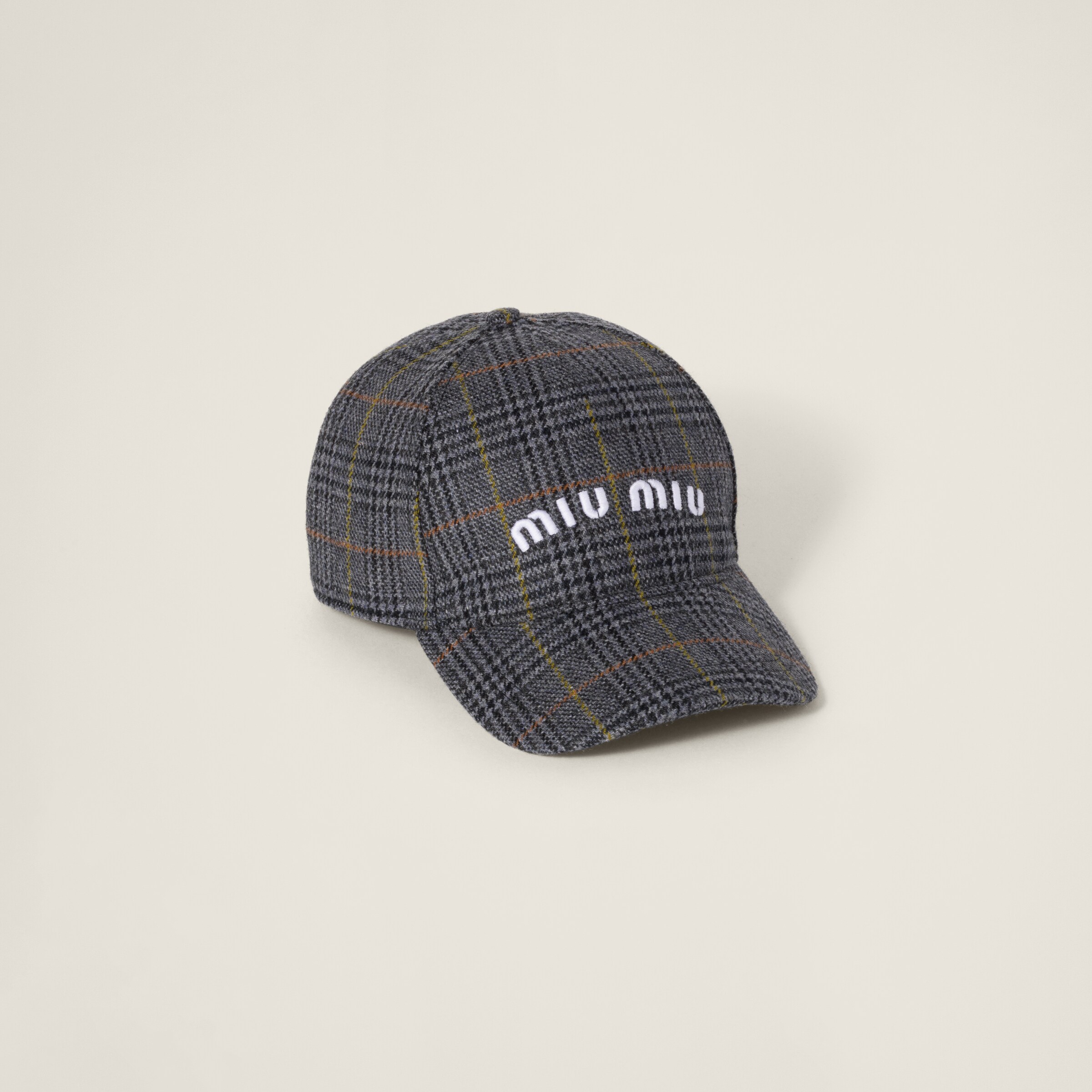 Slate Gray Wool Baseball Cap | Miu Miu