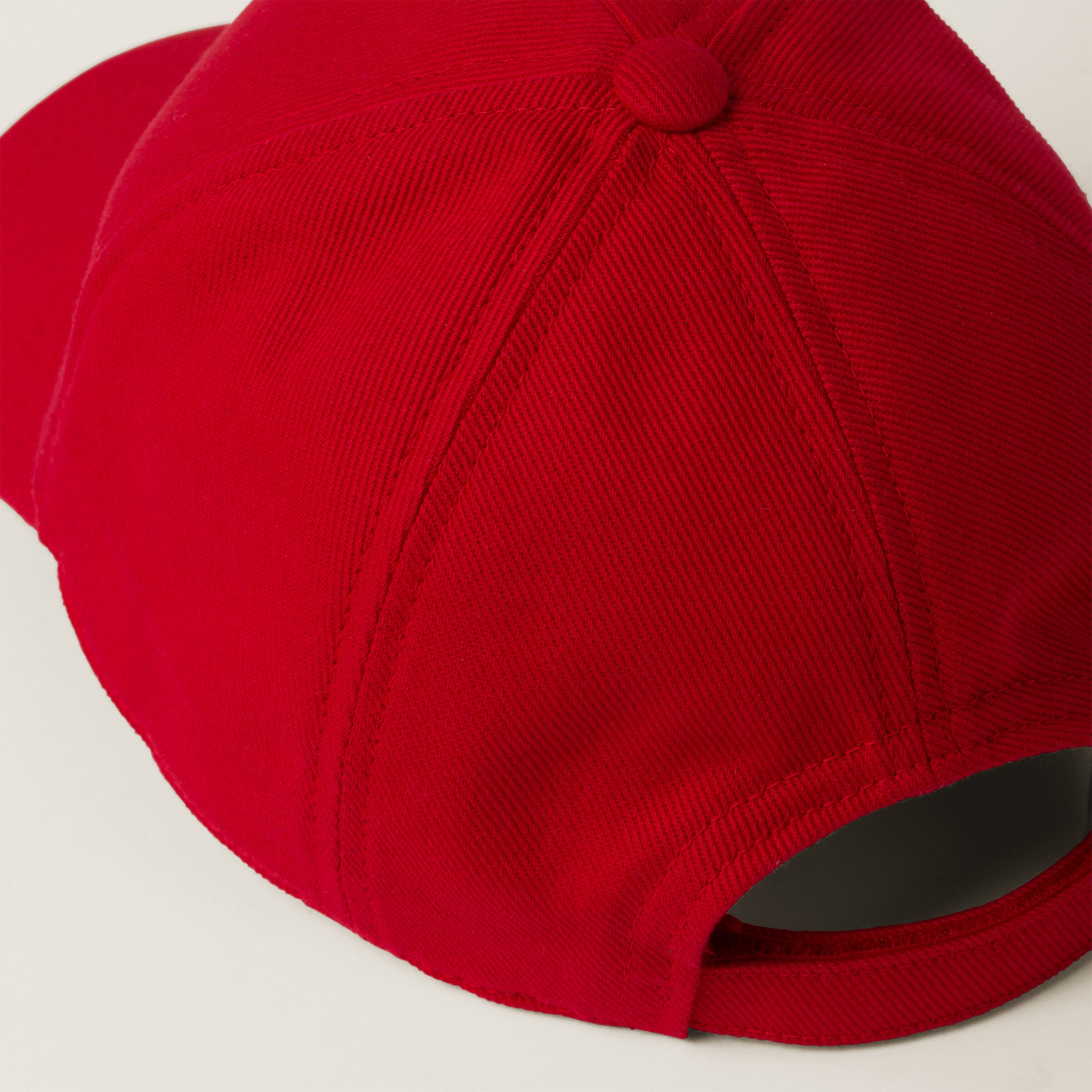 Red/white Drill Baseball Cap | Miu Miu