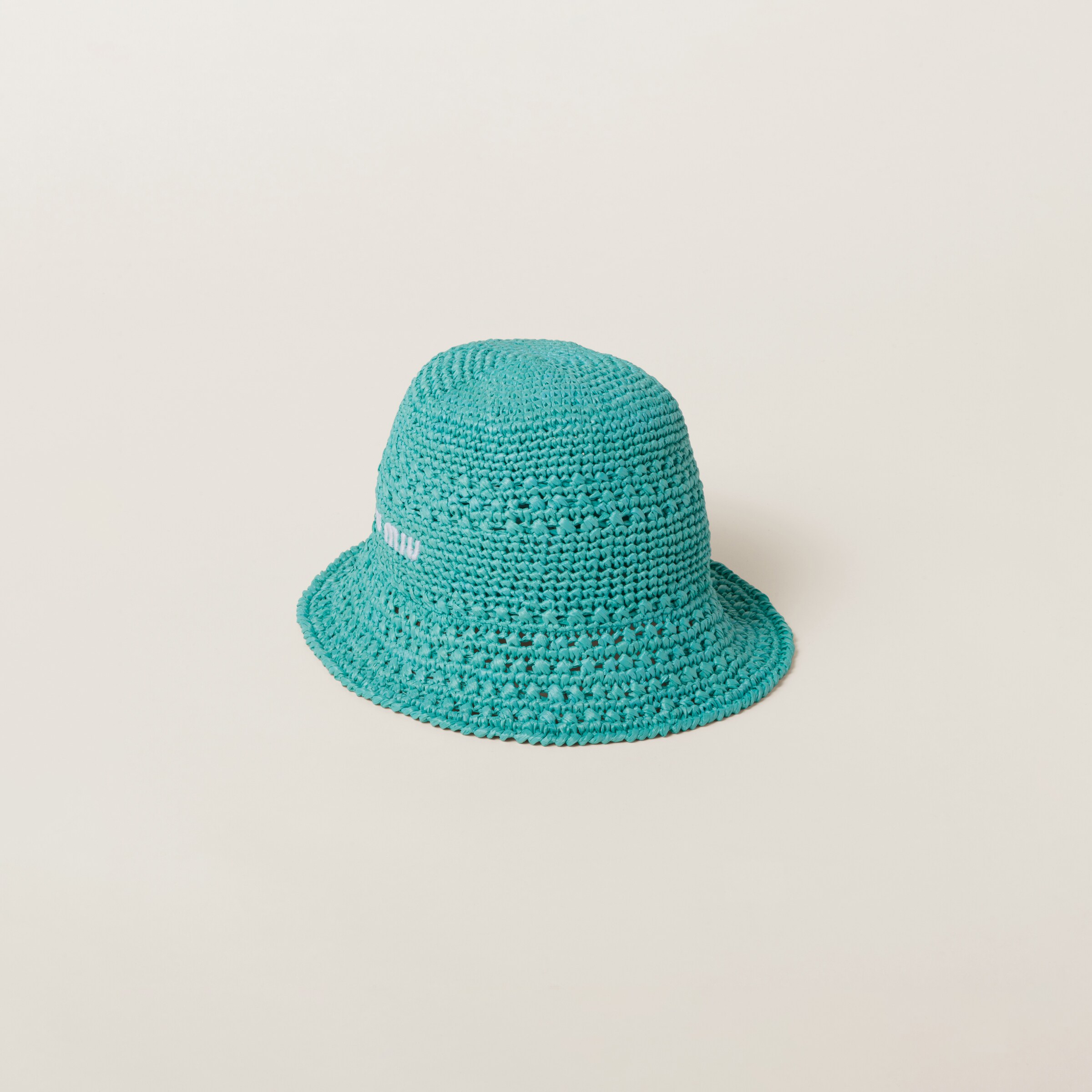 Jade Green Woven Fabric Hat | Miu Miu