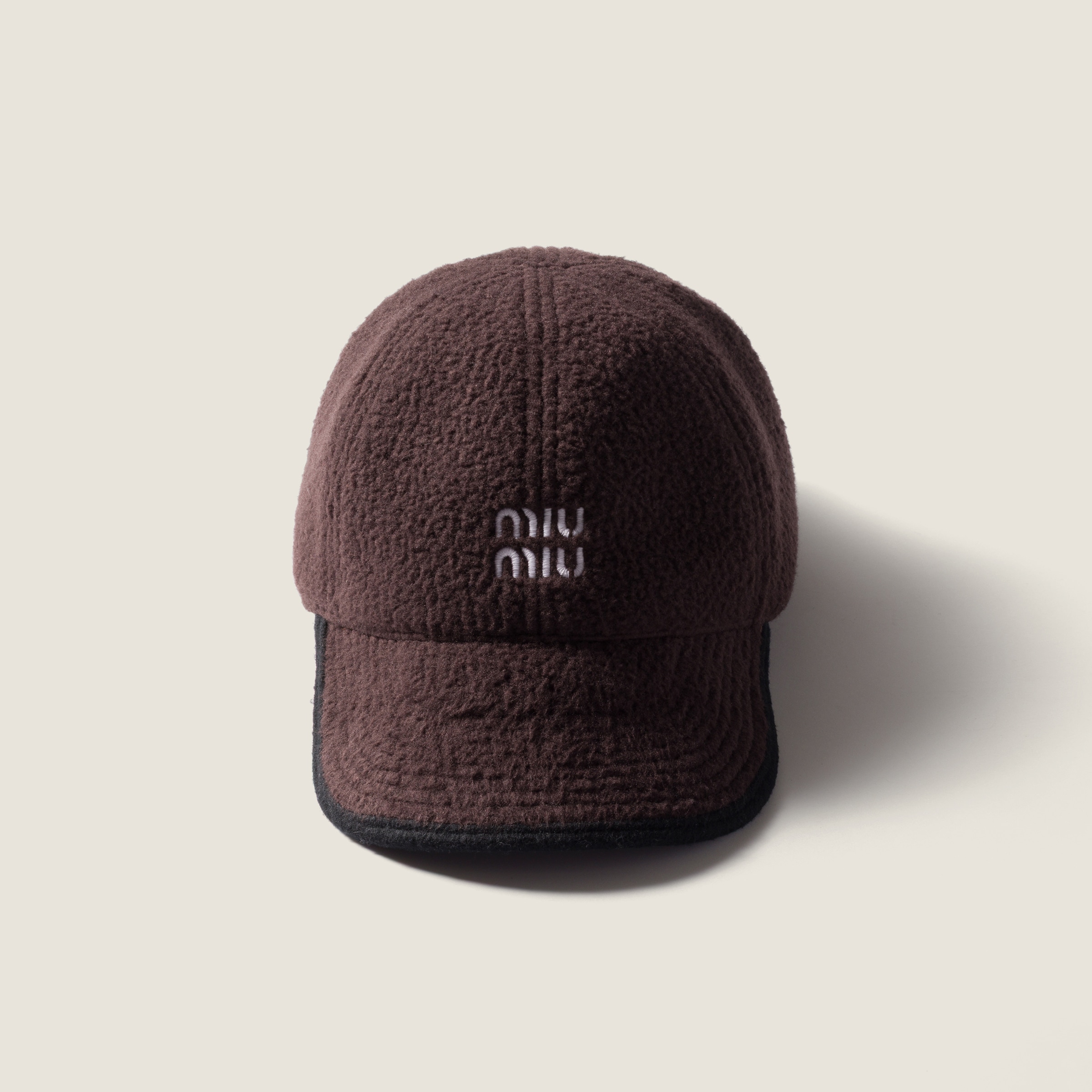 Ebony Fleece Baseball Cap | Miu Miu