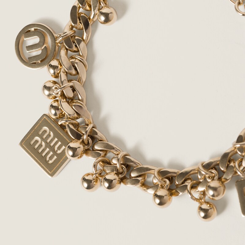 Bracelet En Métal Or | Miu Miu