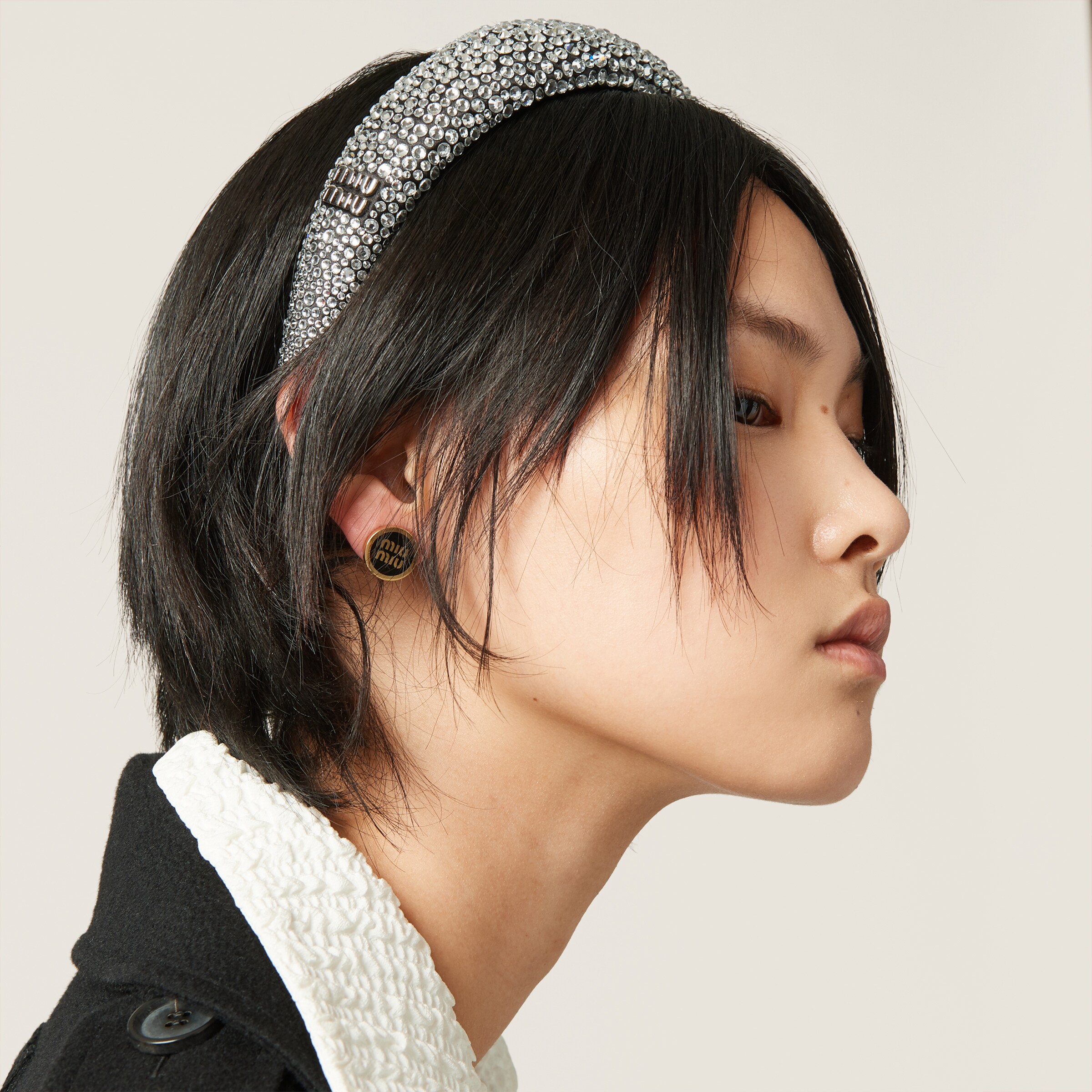 Black Duchess Headband | Miu Miu
