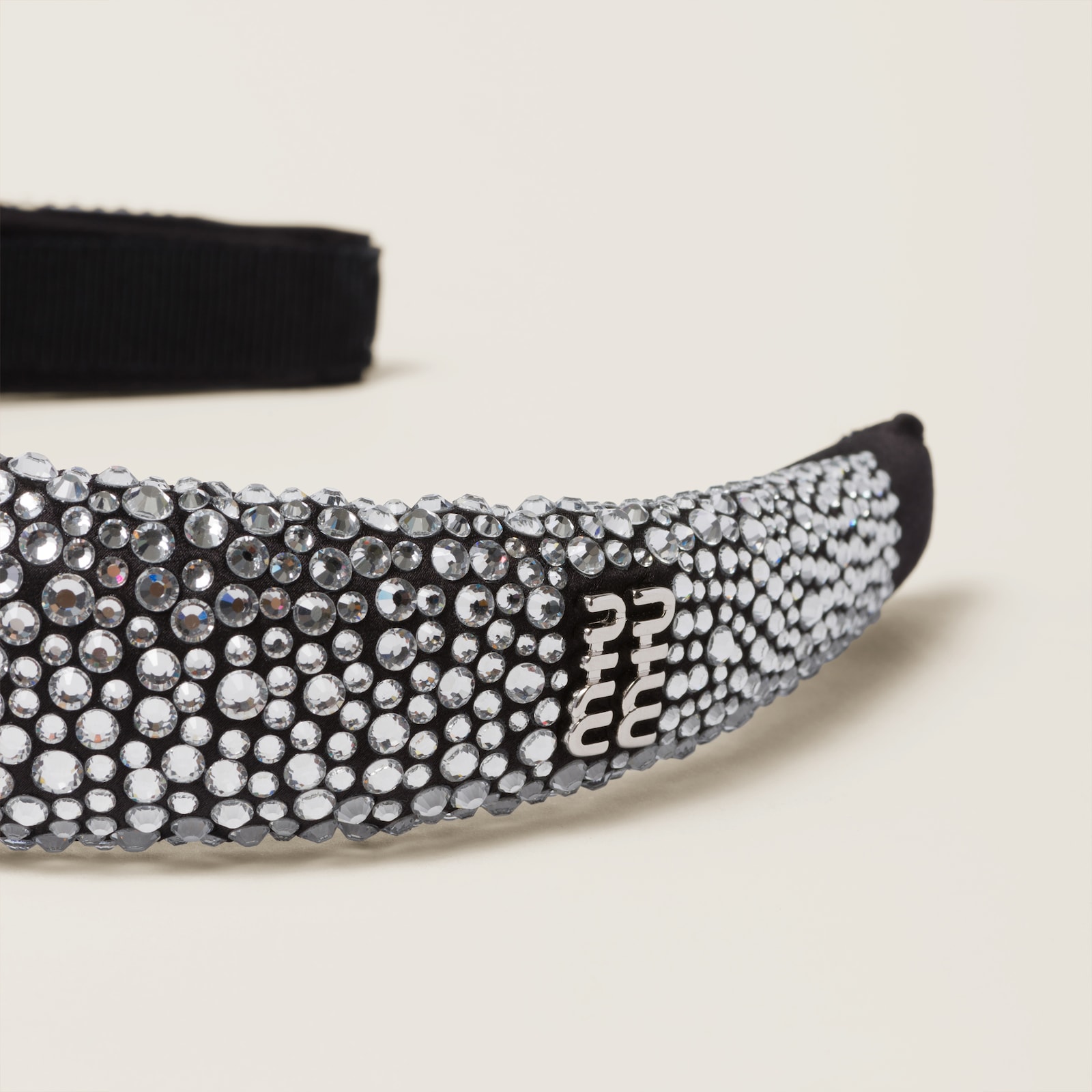 Black Duchess Headband | Miu Miu