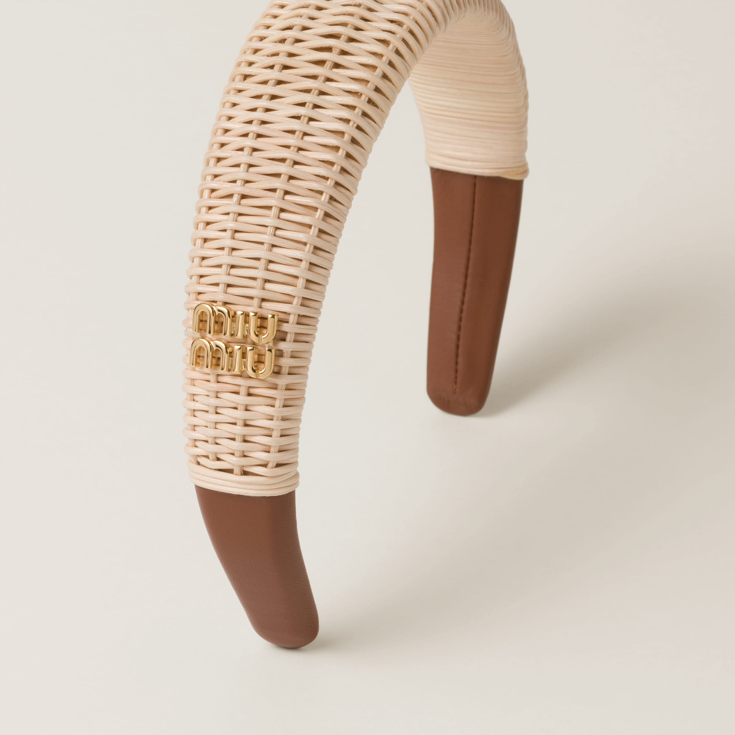 Natural Wicker Headband | Miu Miu