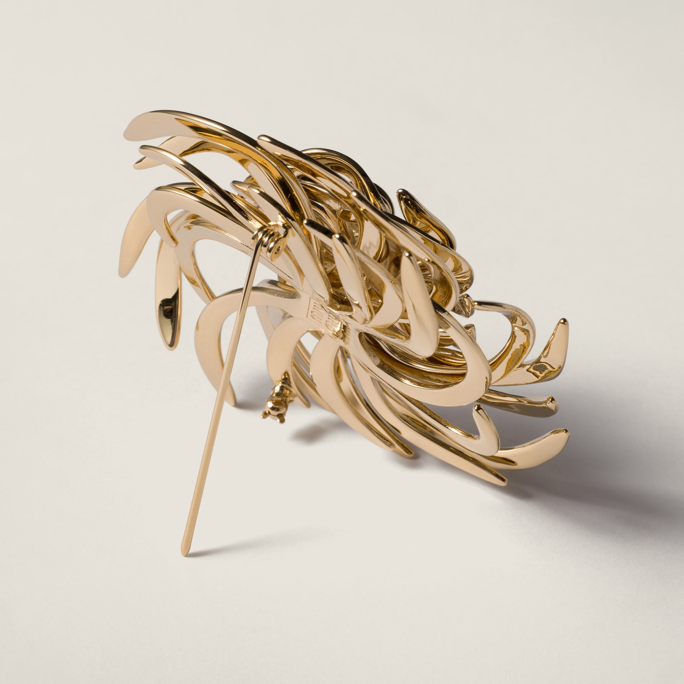 Gold Metal Brooch | Miu Miu - United States