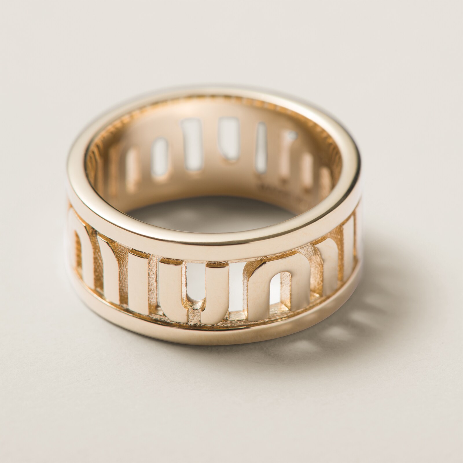 Gold Metal Ring | Miu Miu