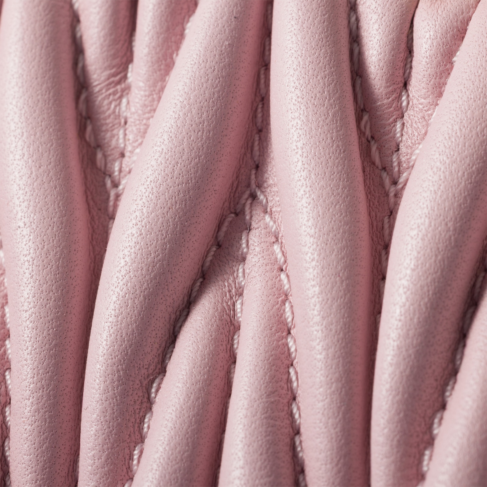 Alabaster Pink Large Matelassé Nappa Leather Wallet | Miu Miu - United ...
