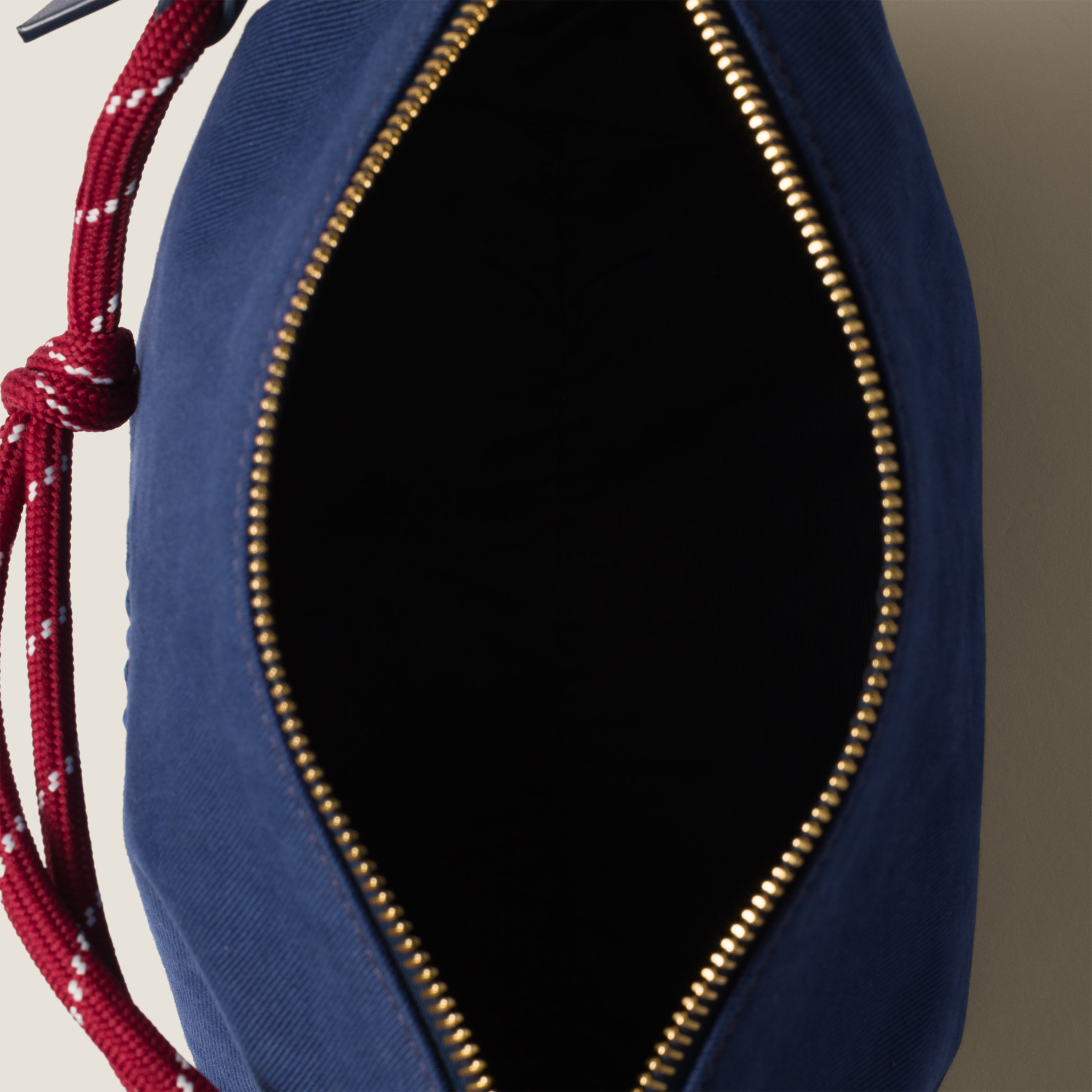 Indigo/amaranth Gabardine Pouch | Miu Miu - Australia