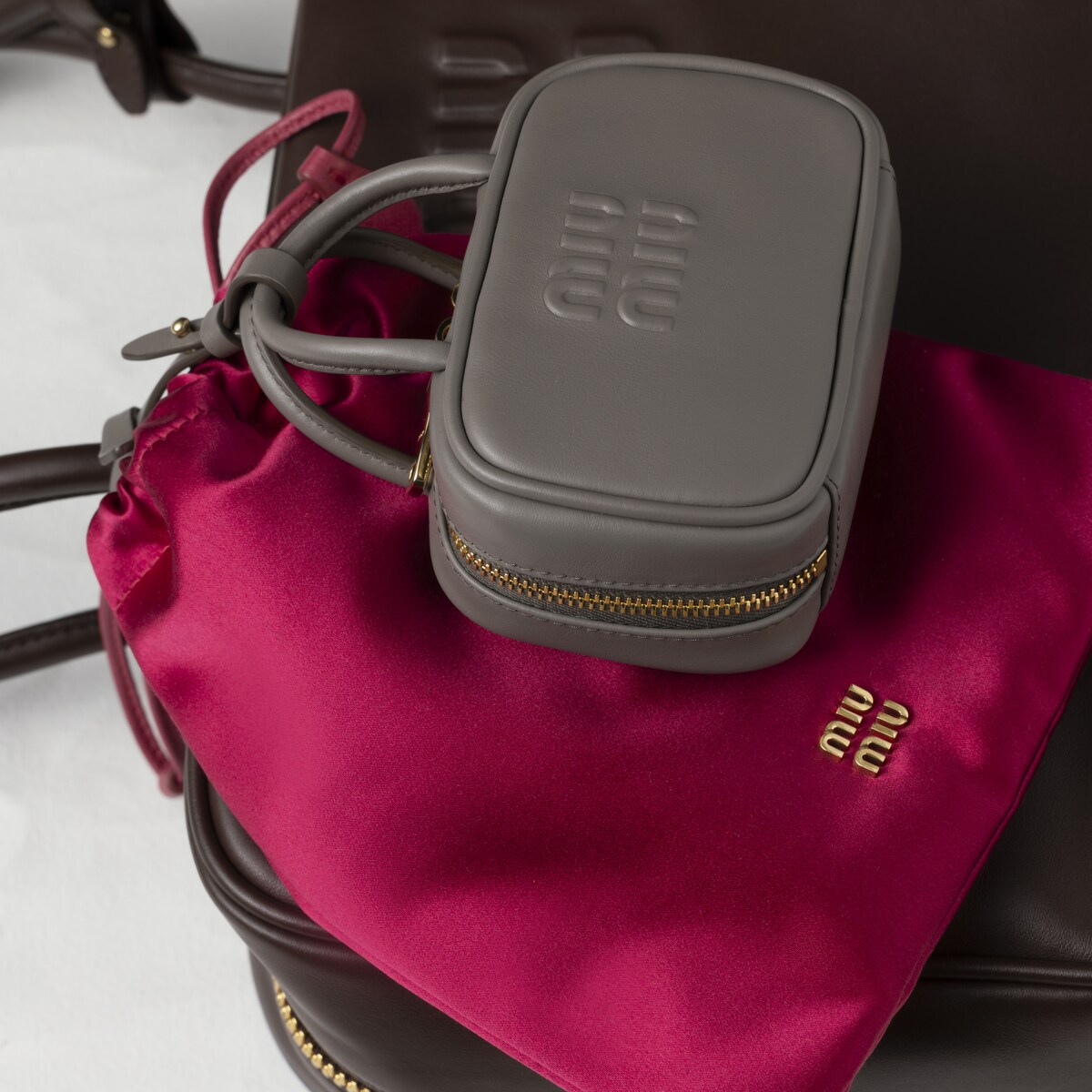 Black Aventure Mini Nappa Leather Bag | Miu Miu